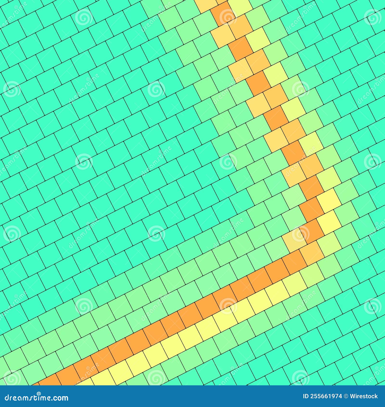 Abstract Squared Colorful Palette Brick Wall Texture Background with ...