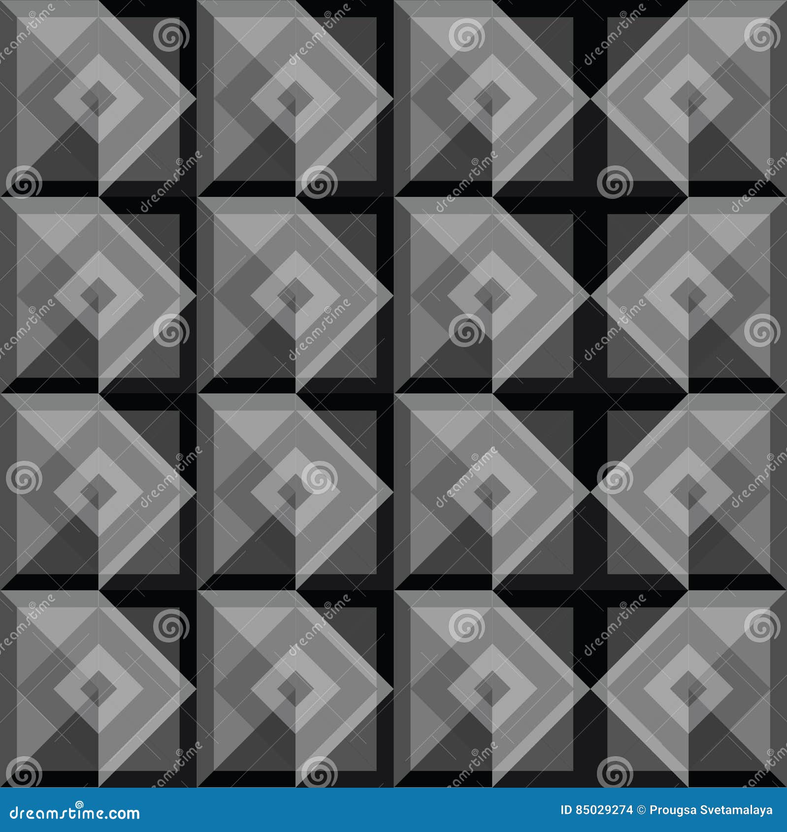 Abstract Squares Black Background Design Stock Vector - Illustration of ...