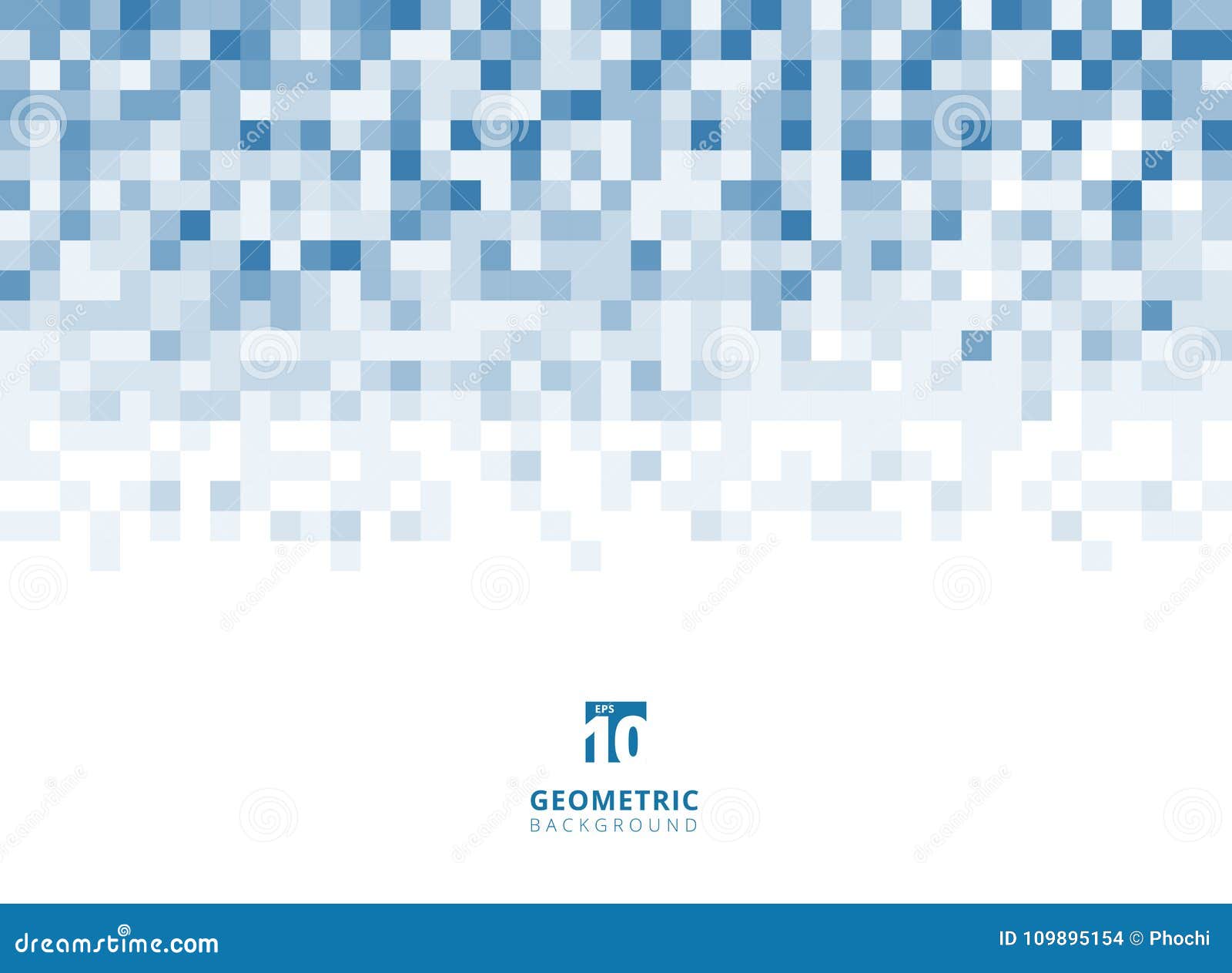 Abstract Squares Geometric Dark Blue Background with Copy Space. Stock ...