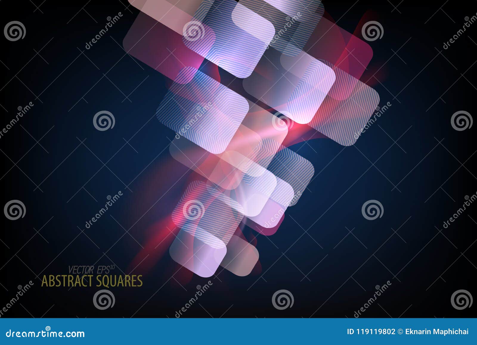 Abstract Squares Translucent Color Shape Stock Vector - Illustration of ...