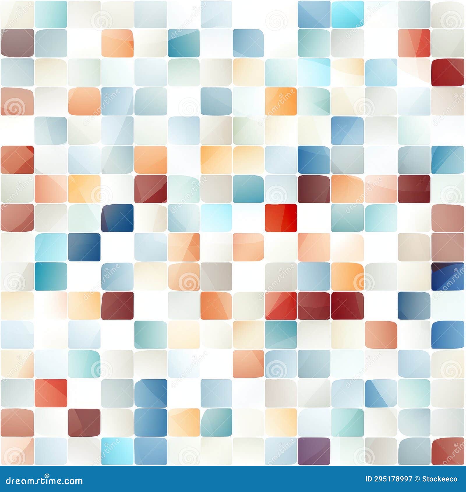 Colorful Mosaic Pattern: Seamless Wallpaper Vector with Subtle ...
