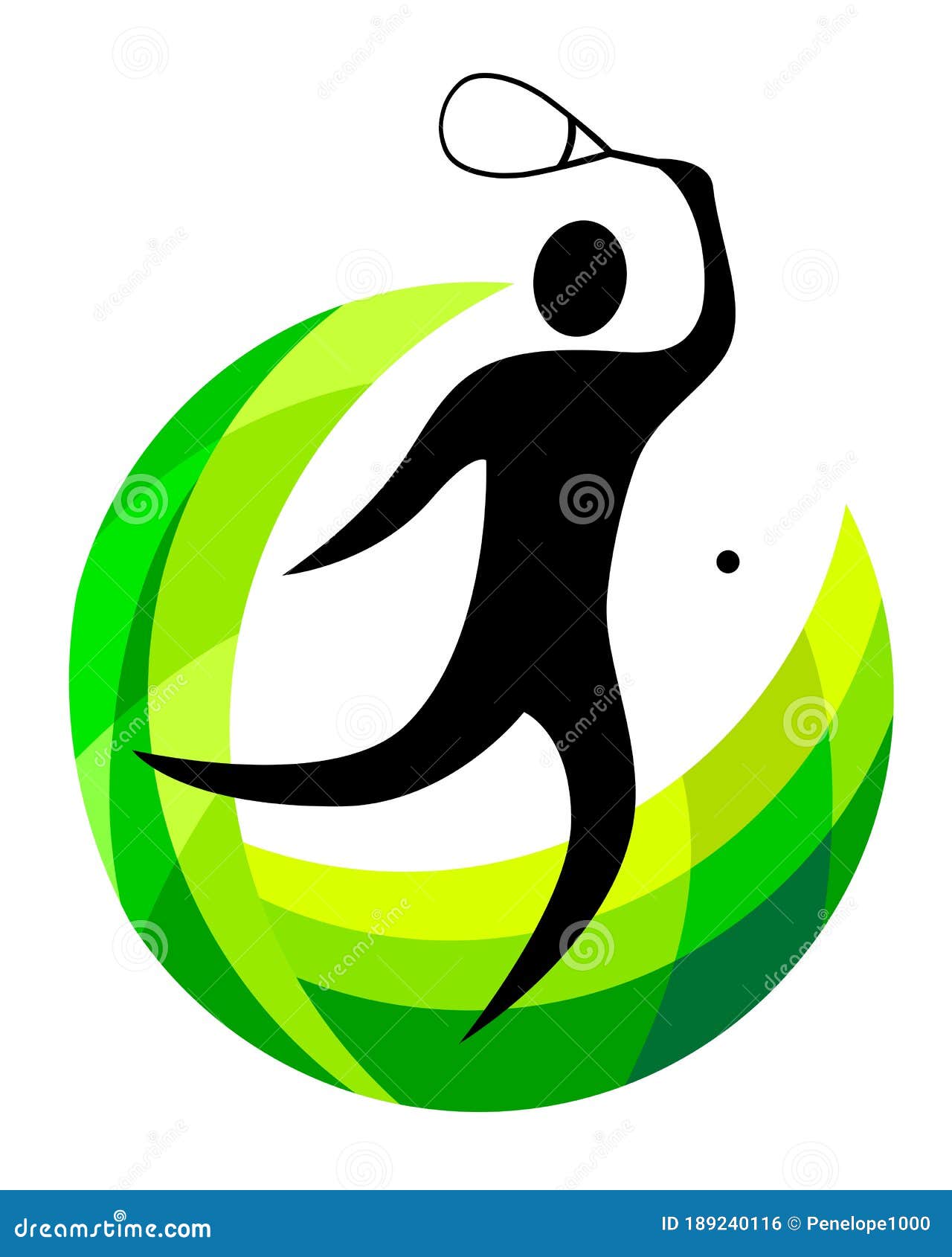 Squash Player Silhouettes Vector Illustration | CartoonDealer.com #4850658