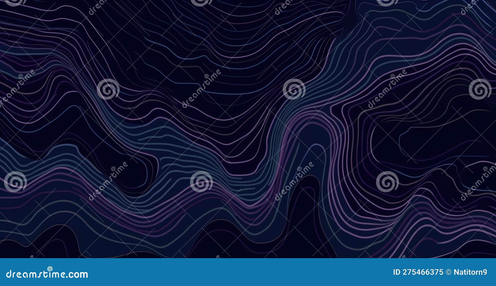 Abstract Squiggly Waves Data Visualisation (AI Generated Stock ...