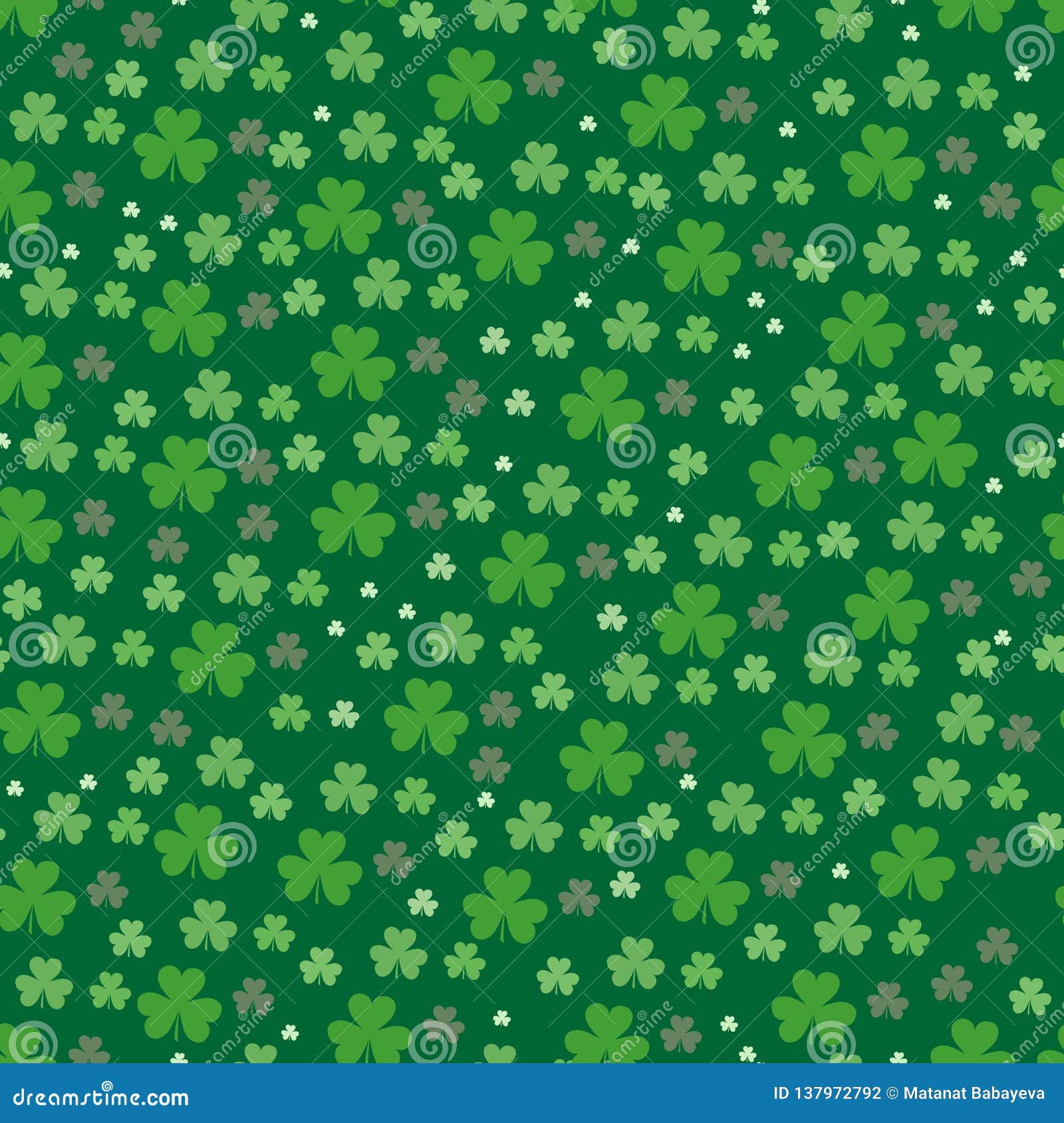 Abstract St Patrick S Day Background Decorated with Shamrocks Stock ...