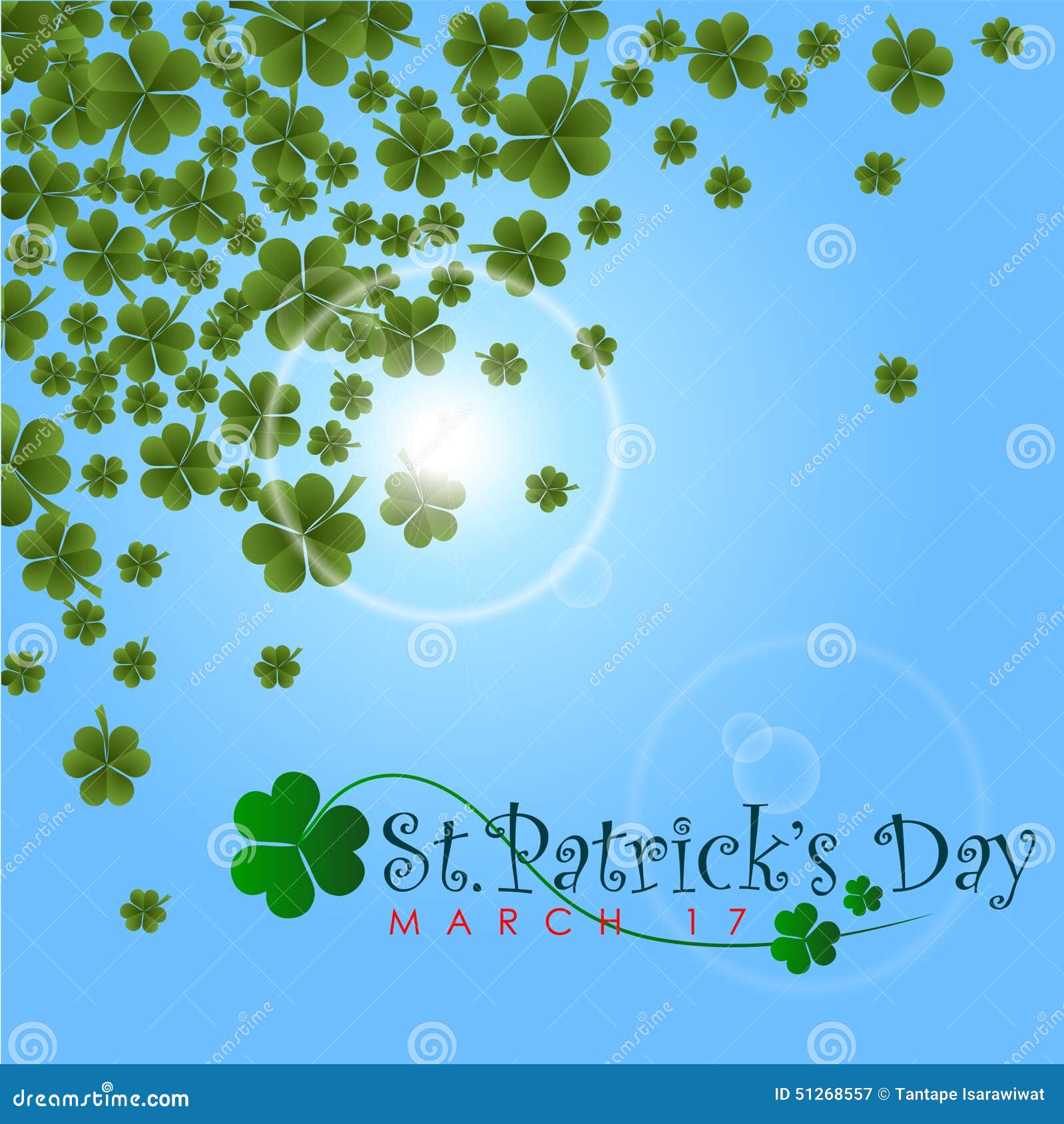 Abstract of St.Patrick S Day Stock Illustration - Illustration of leaf ...