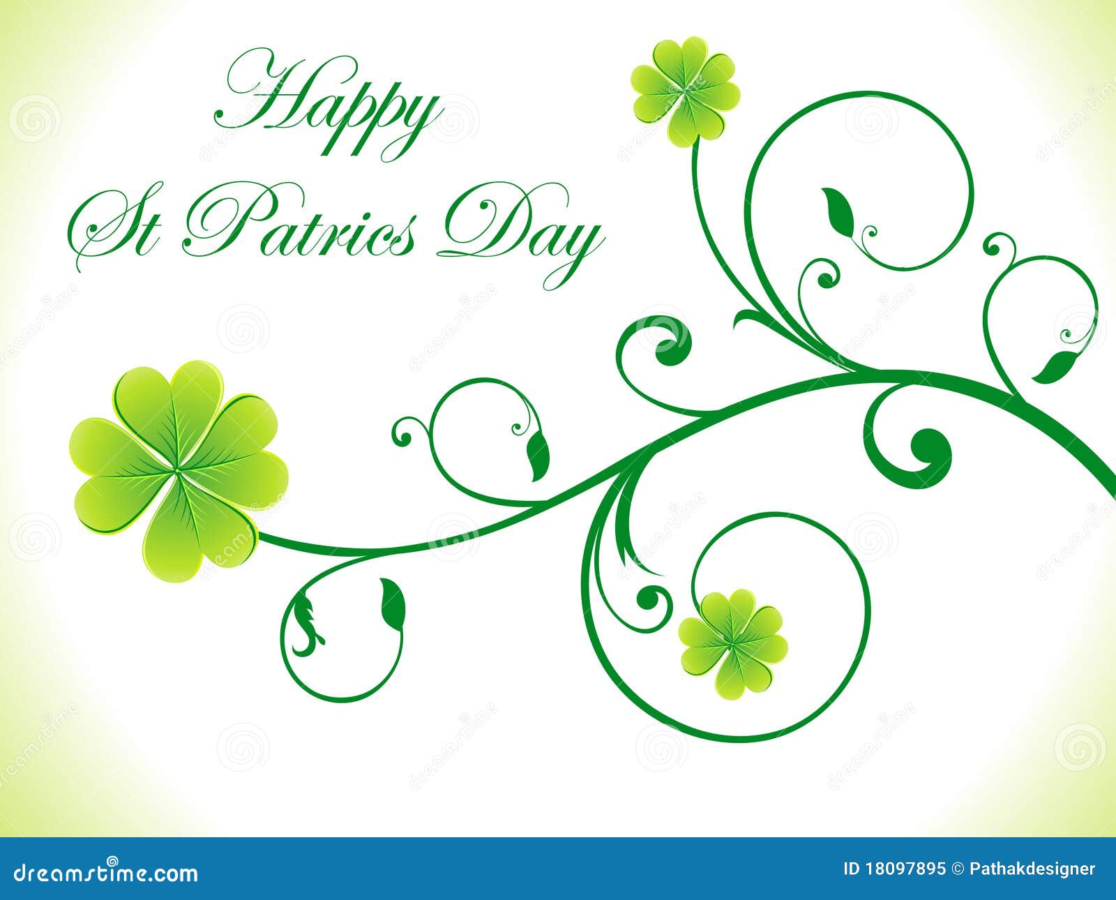Abstract St Patricks Clover Stock Vector - Illustration of gifts ...