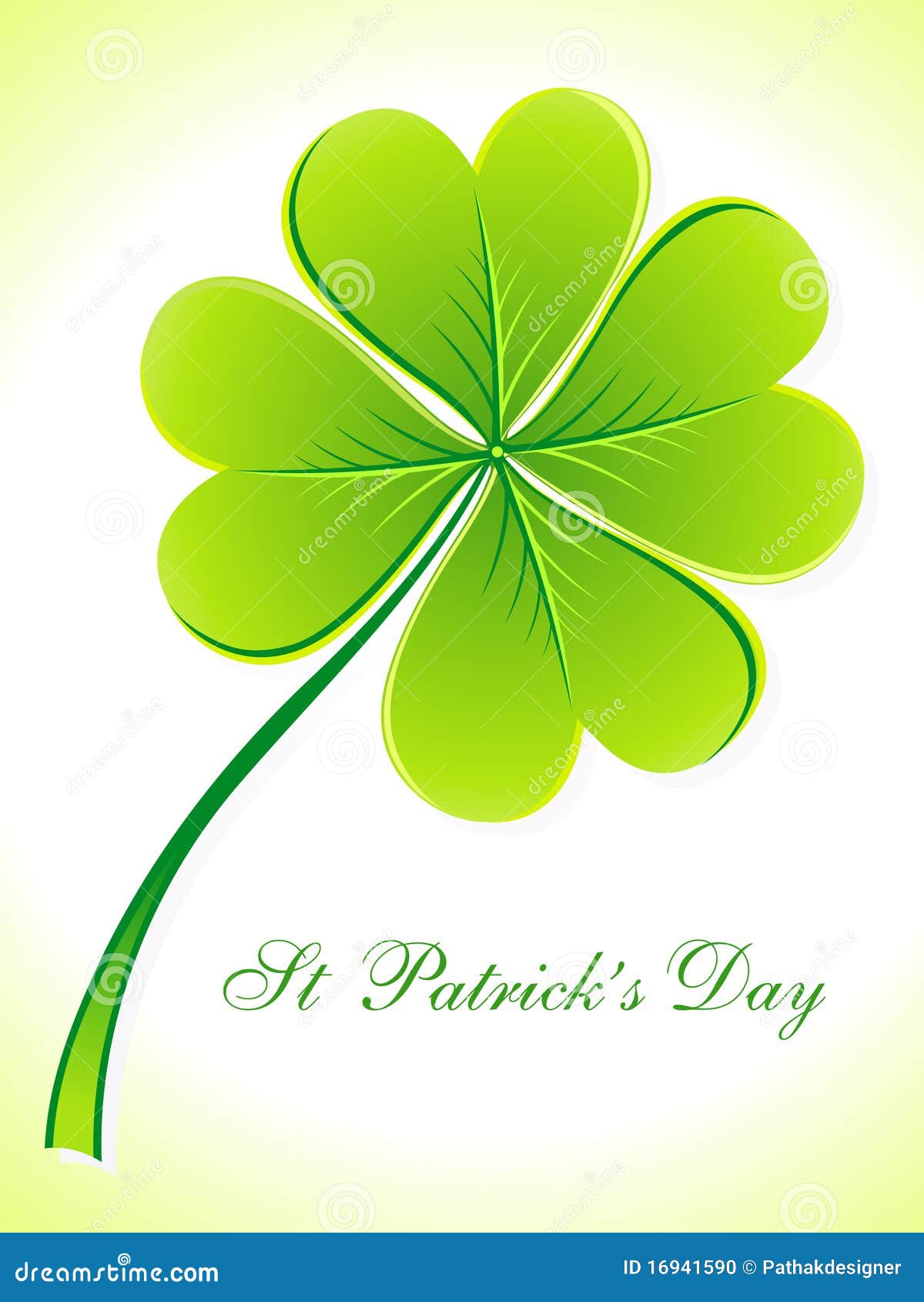 Abstract St Patricks Day Card Stock Vector - Illustration of glossy ...