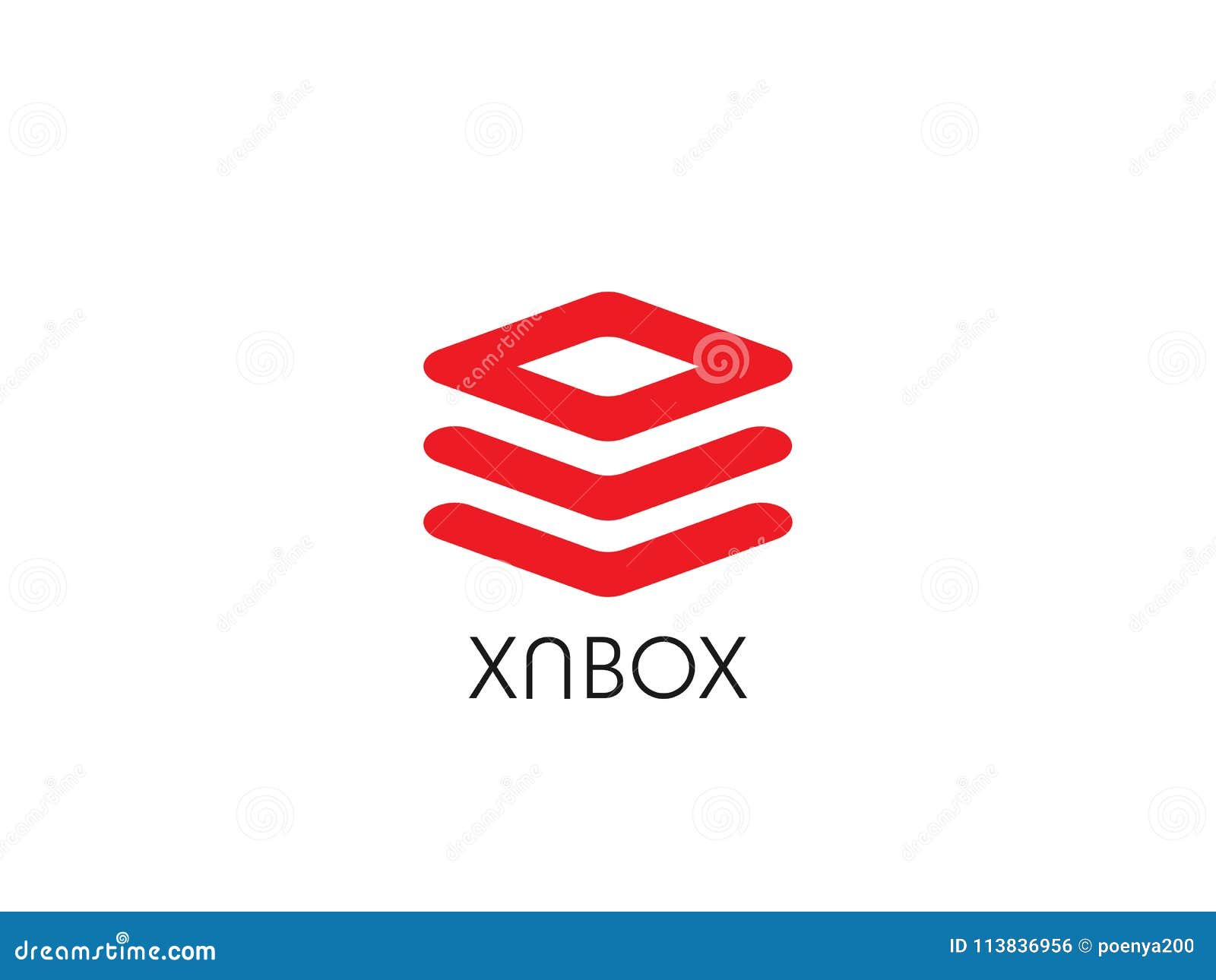 Abstract Stack Box for Corporate Business or Data Database Technology ...