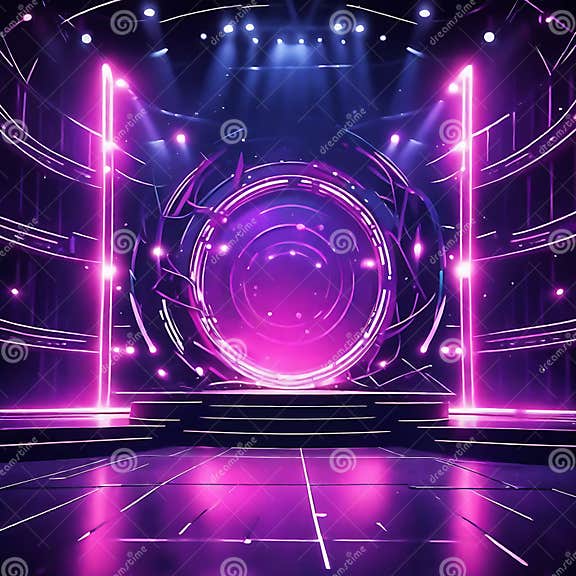 Abstract Stage Background Ai Image Stock Illustration - Illustration of ...