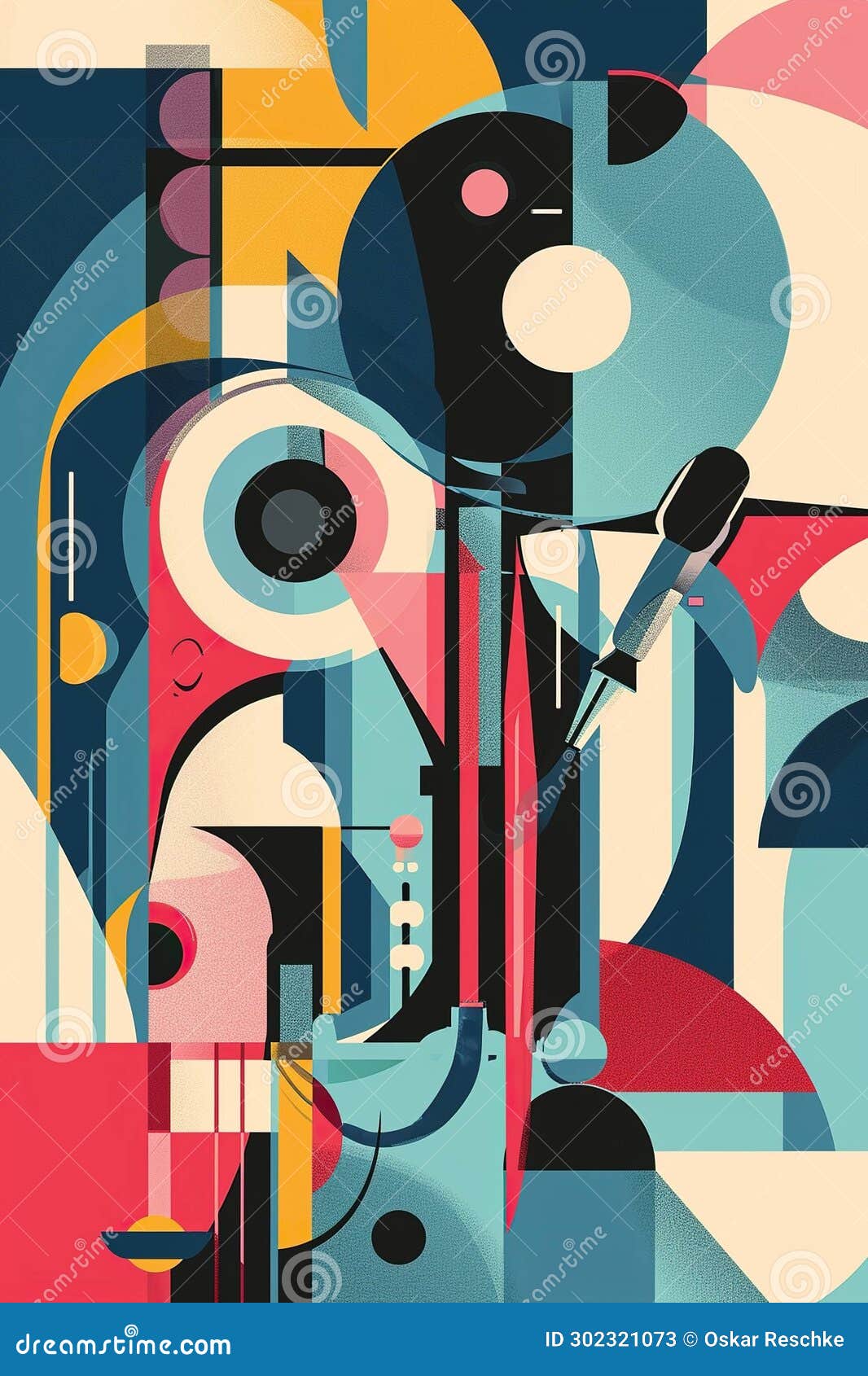 Abstract Stage Graphics Resembling a Stage Setup Stock Illustration ...