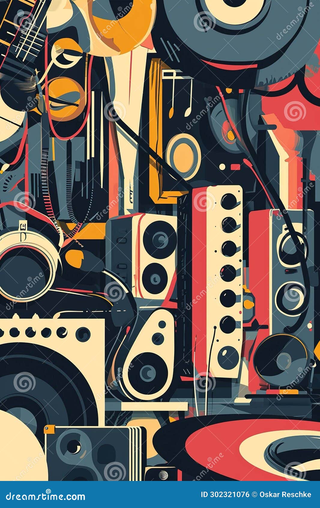 Abstract Stage Graphics Resembling a Stage Setup Stock Illustration ...