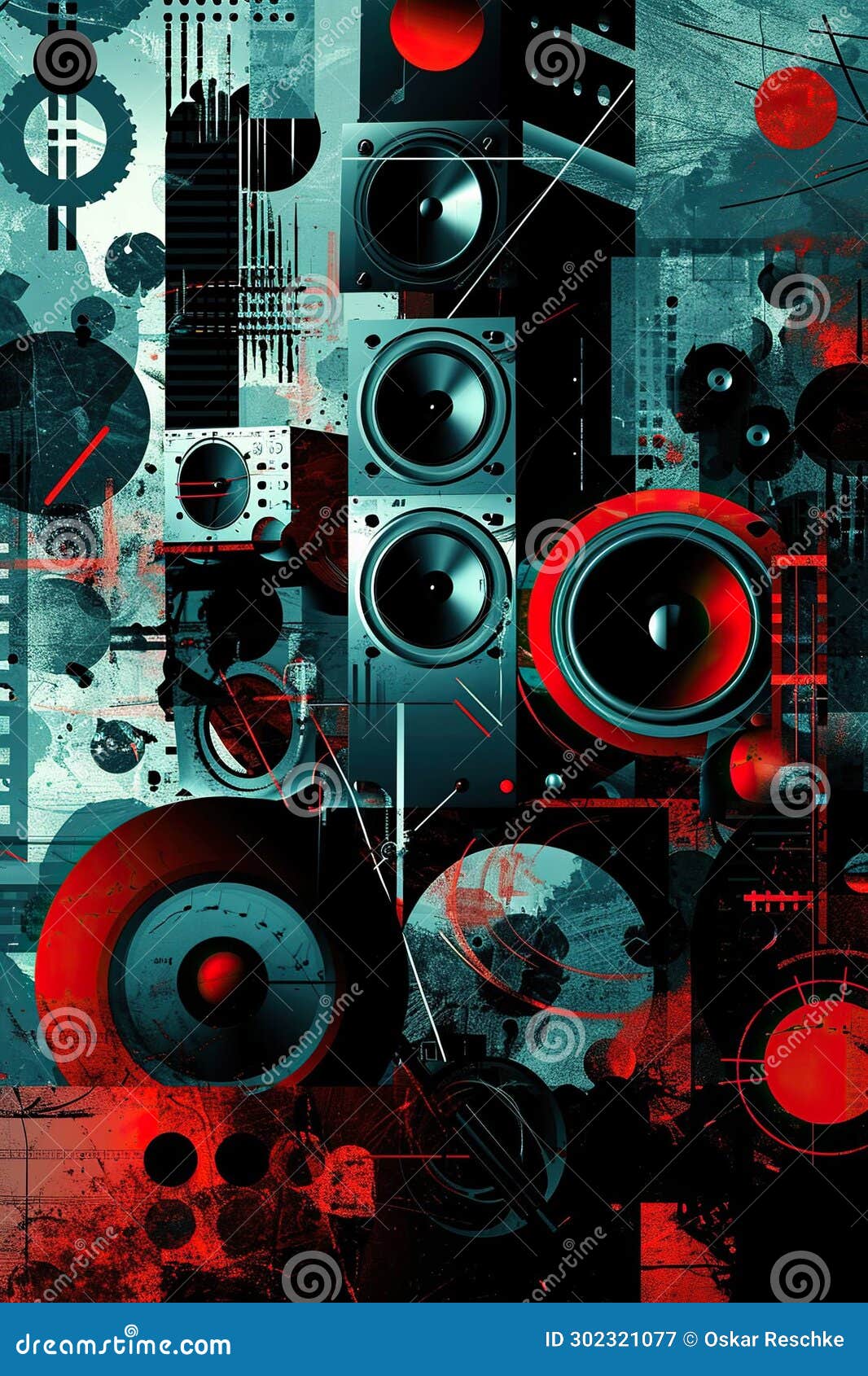 Abstract Stage Graphics Resembling a Stage Setup Stock Illustration ...