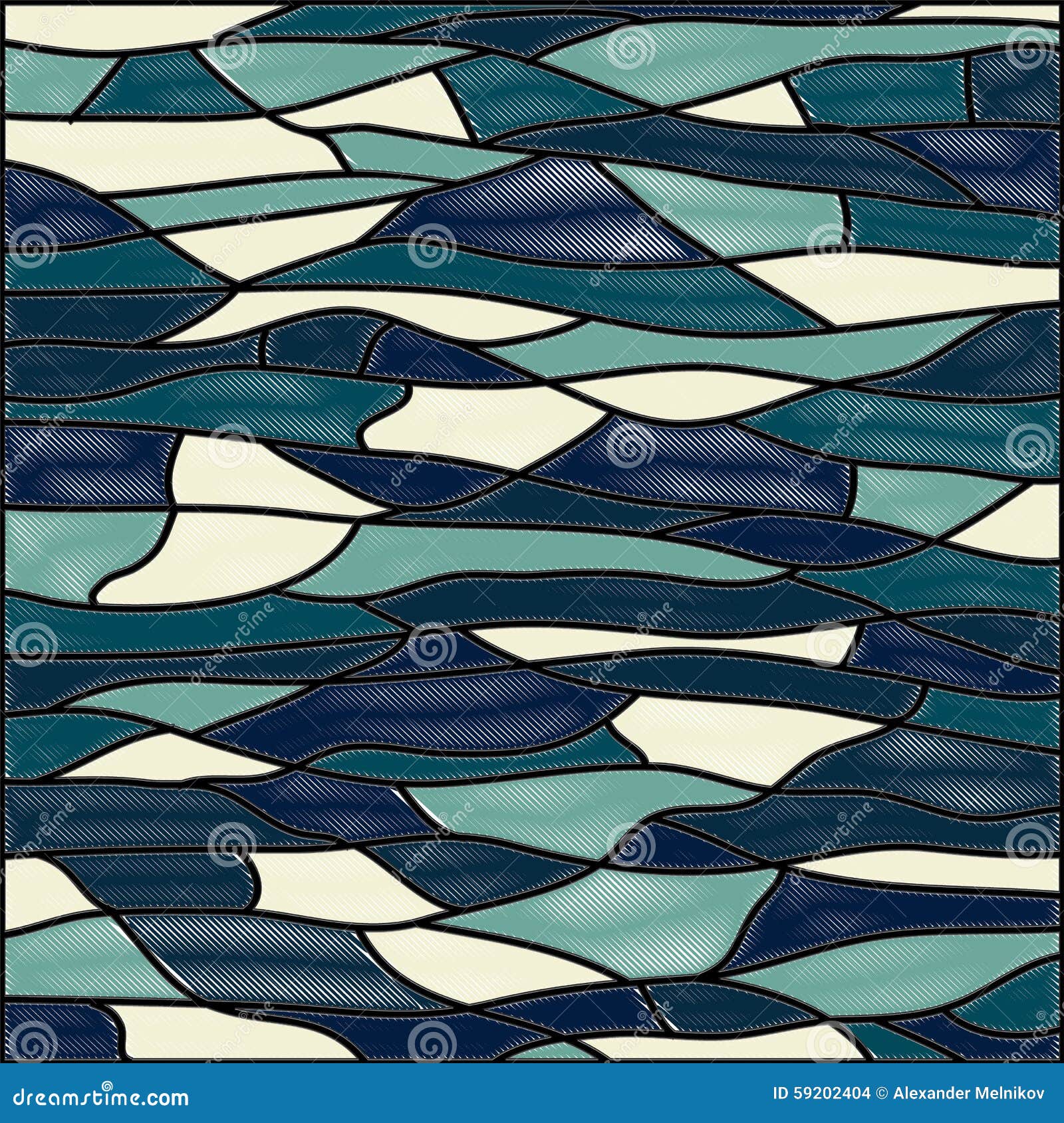 Abstract Stained Pattern Rectangle Background Landscape Green Grass And ...