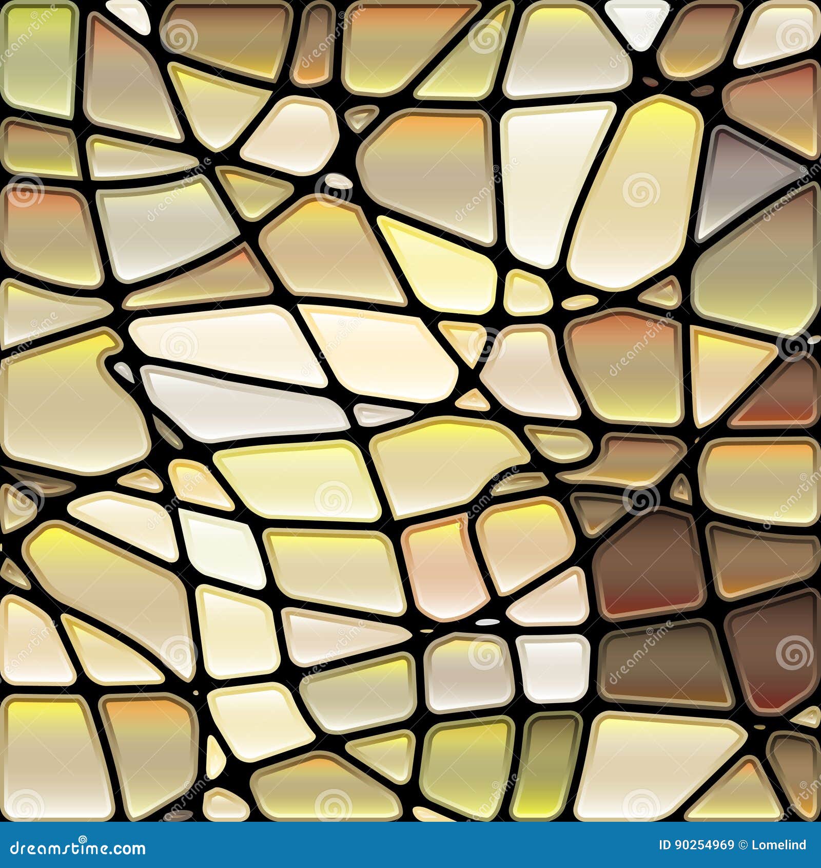 Abstract Stained-glass Mosaic Background Stock Illustration ...