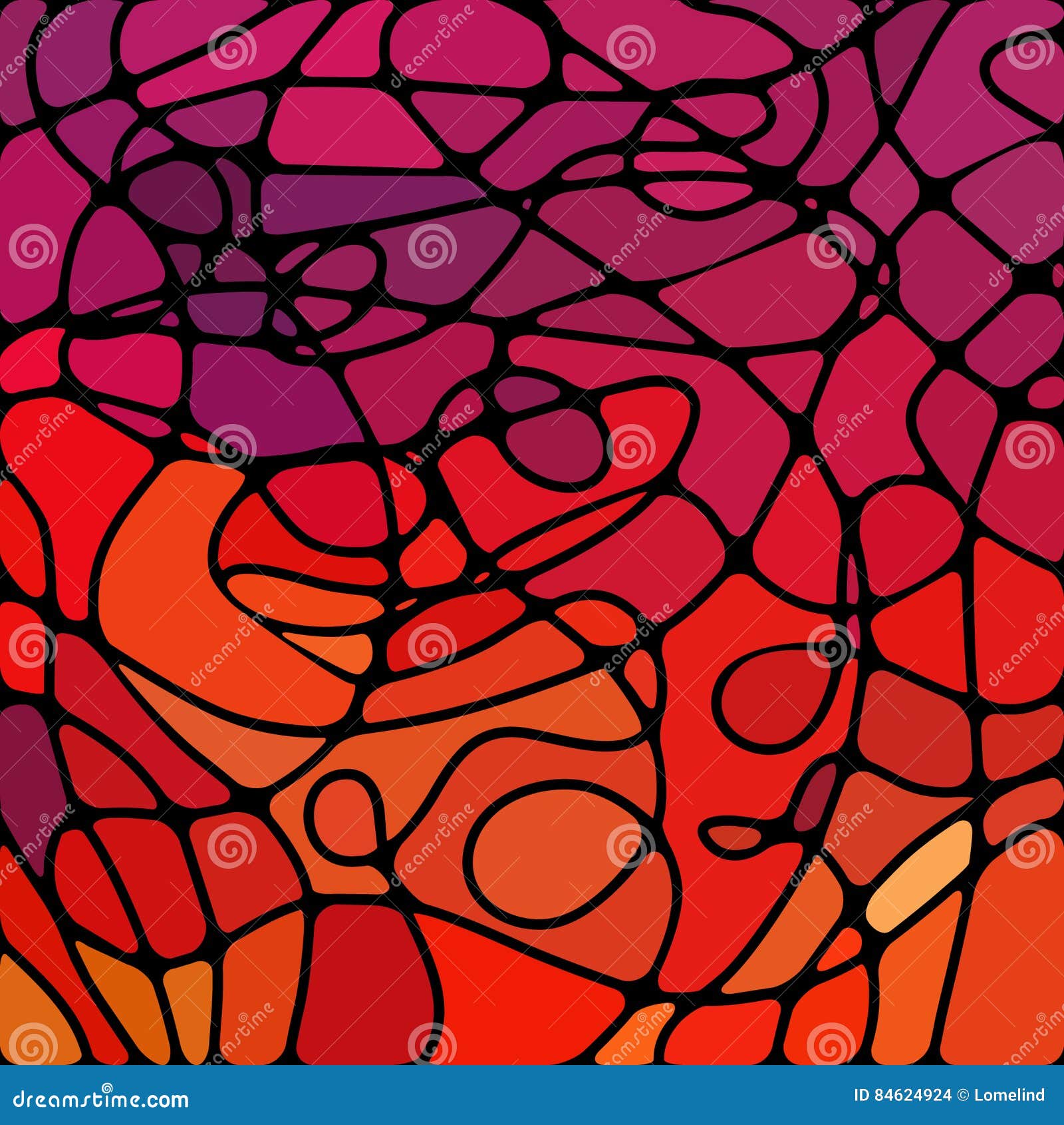 Abstract Stained-glass Mosaic Background Stock Illustration ...