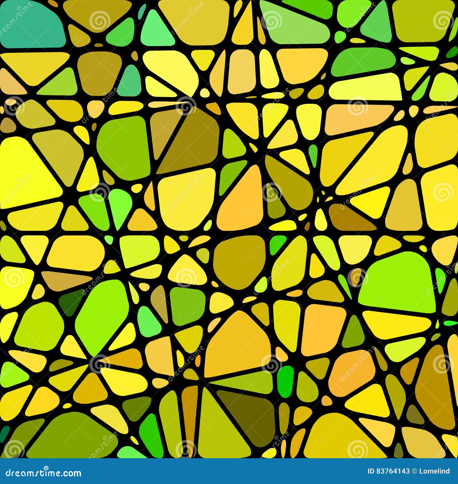 Abstract Stained-glass Mosaic Background Stock Illustration ...