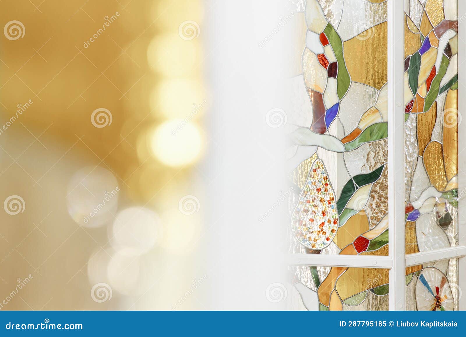Abstract Stained Glass Pattern Stock Image - Image of church, window ...