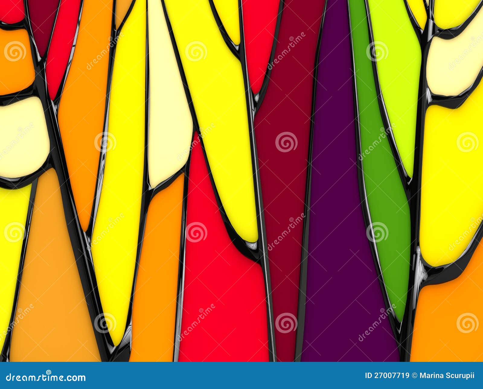 Abstract Stained-glass Window Background Stock Illustration ...