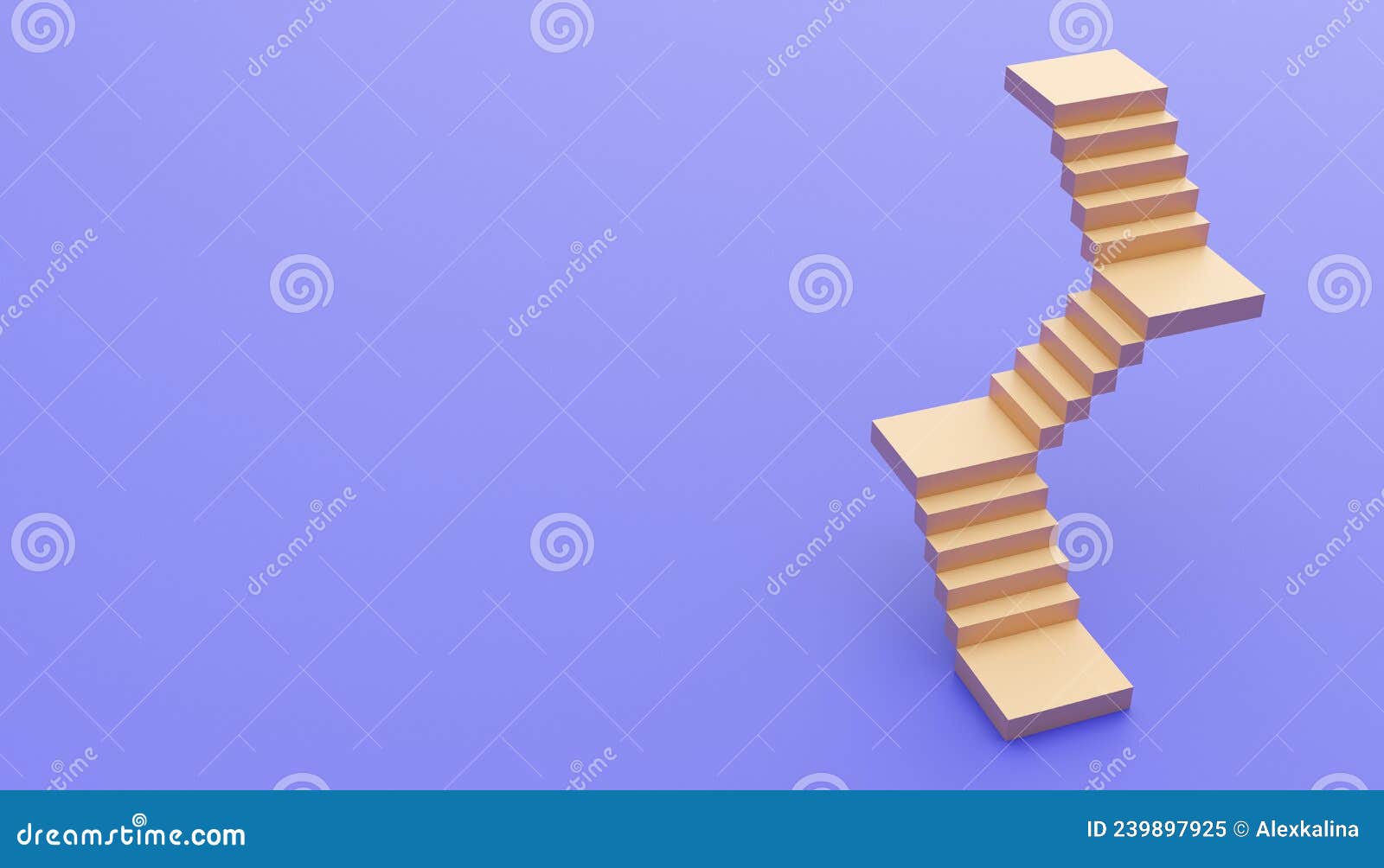 Abstract Staircase. Stairs with Steps on Blank Background Stock ...