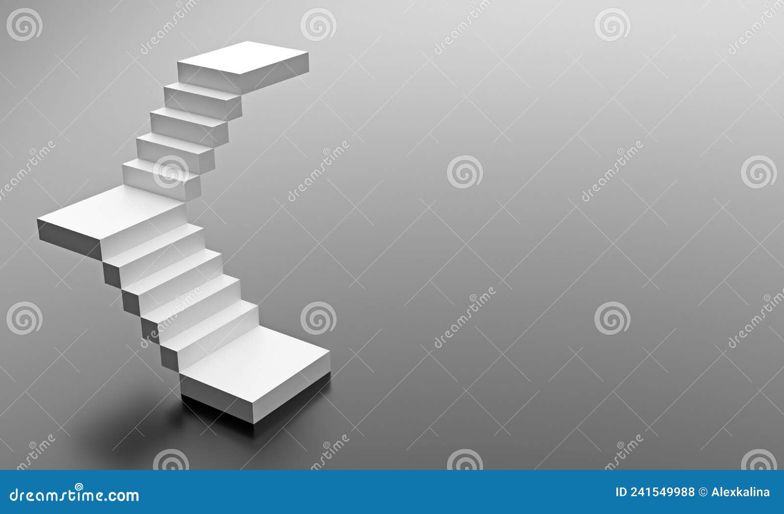 Abstract Staircase. Stairs with Steps on Blank Background Stock ...