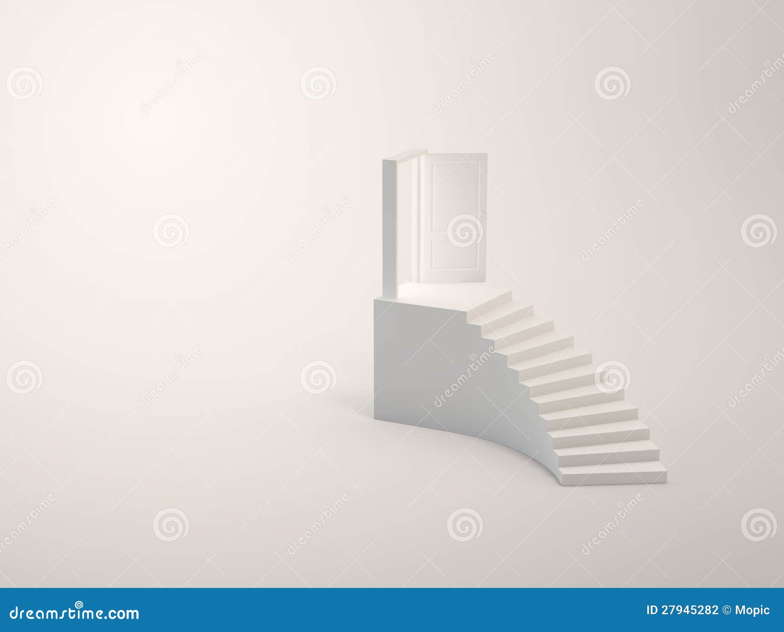Abstract stairs with doors stock illustration. Illustration of design ...