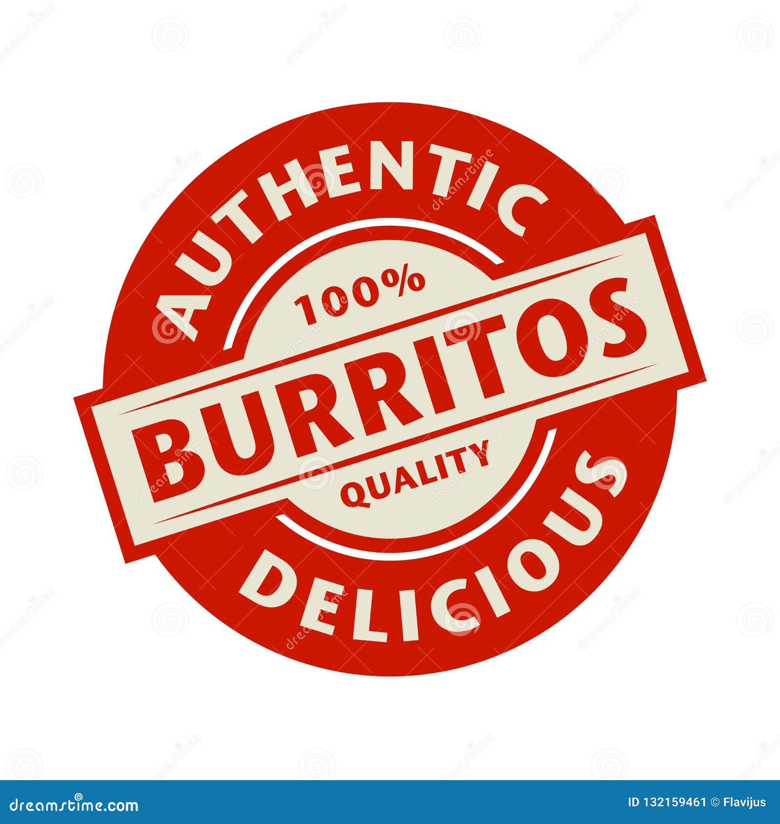 Abstract Stamp or Label with the Text Authentic, Delicious Burritos ...
