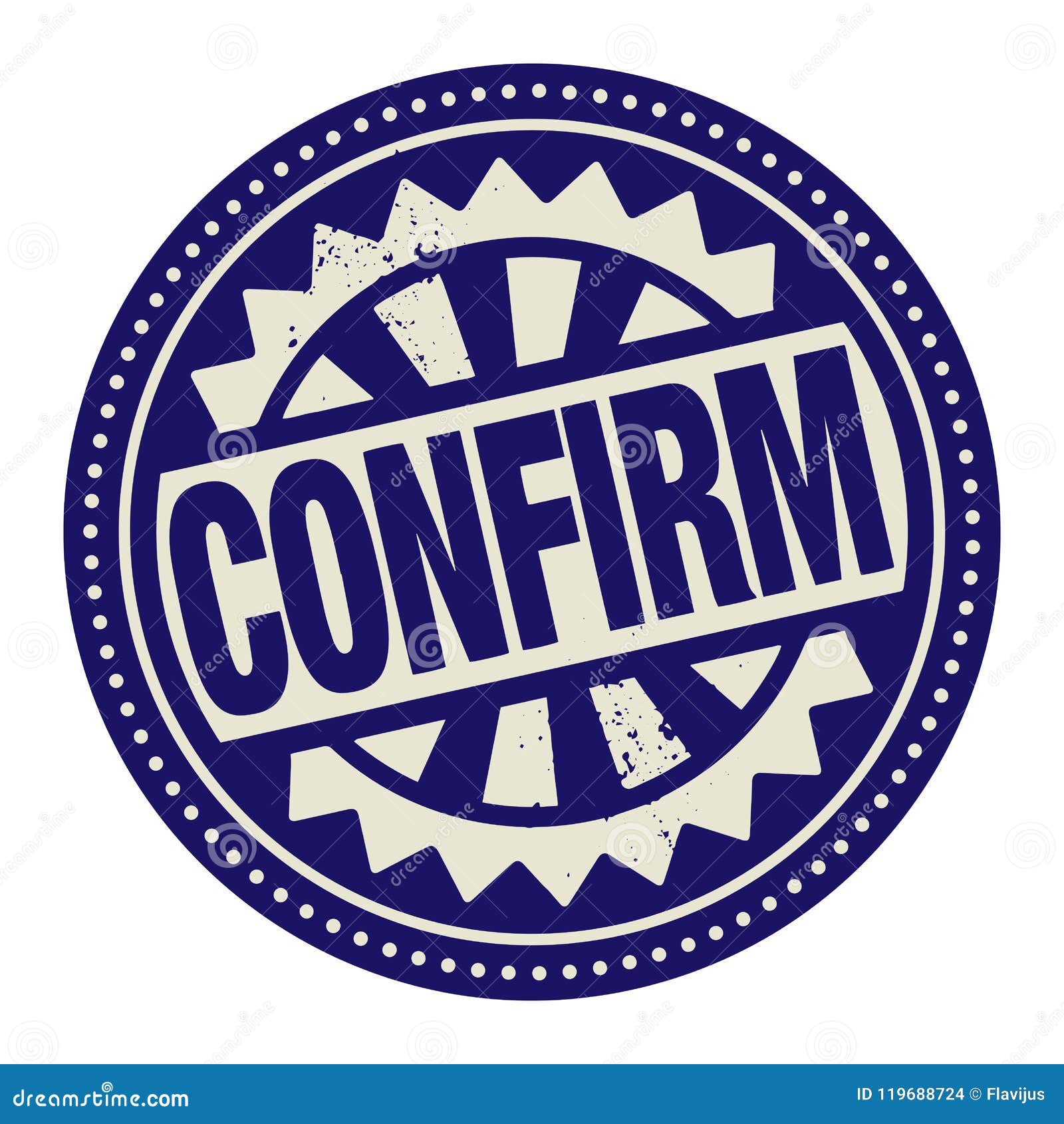 Abstract Stamp or Label with the Text Confirm Written Inside Stock ...