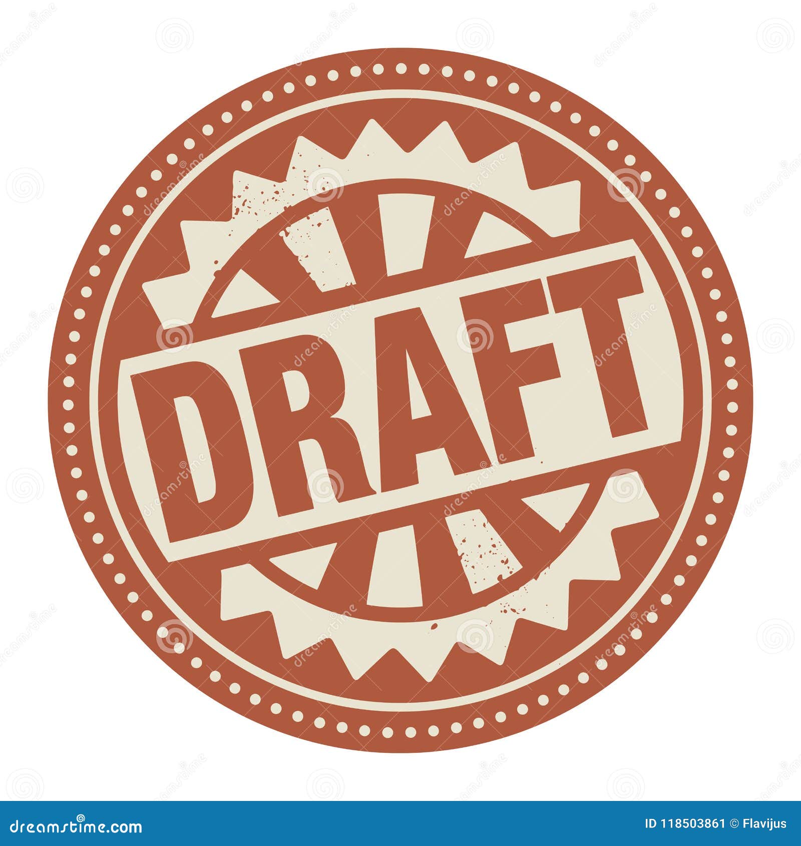 Abstract Stamp or Label with the Text Draft Written Inside Stock Vector ...