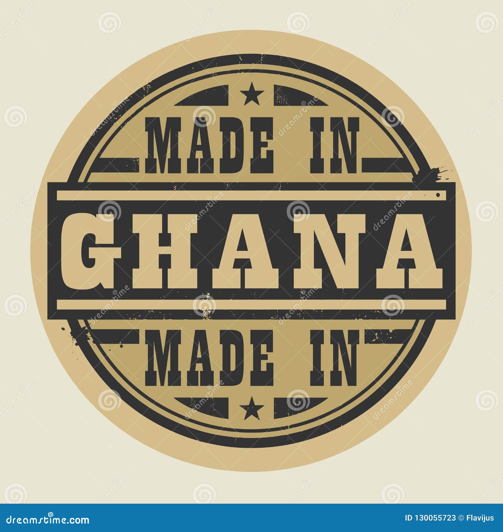 Abstract Stamp Or Label With Text Made In Ghana Stock Vector Illustration Of Grungy Industry