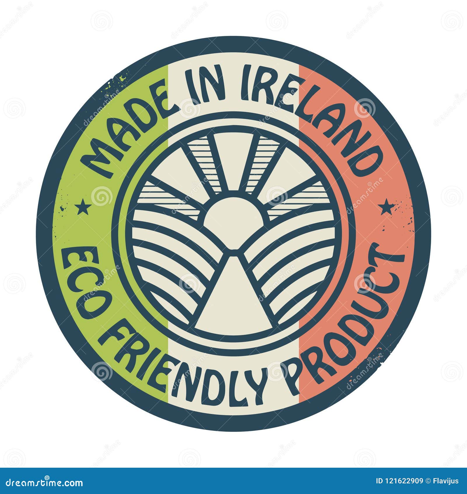 Abstract Stamp or Label with Text Made in Ireland Stock Vector ...