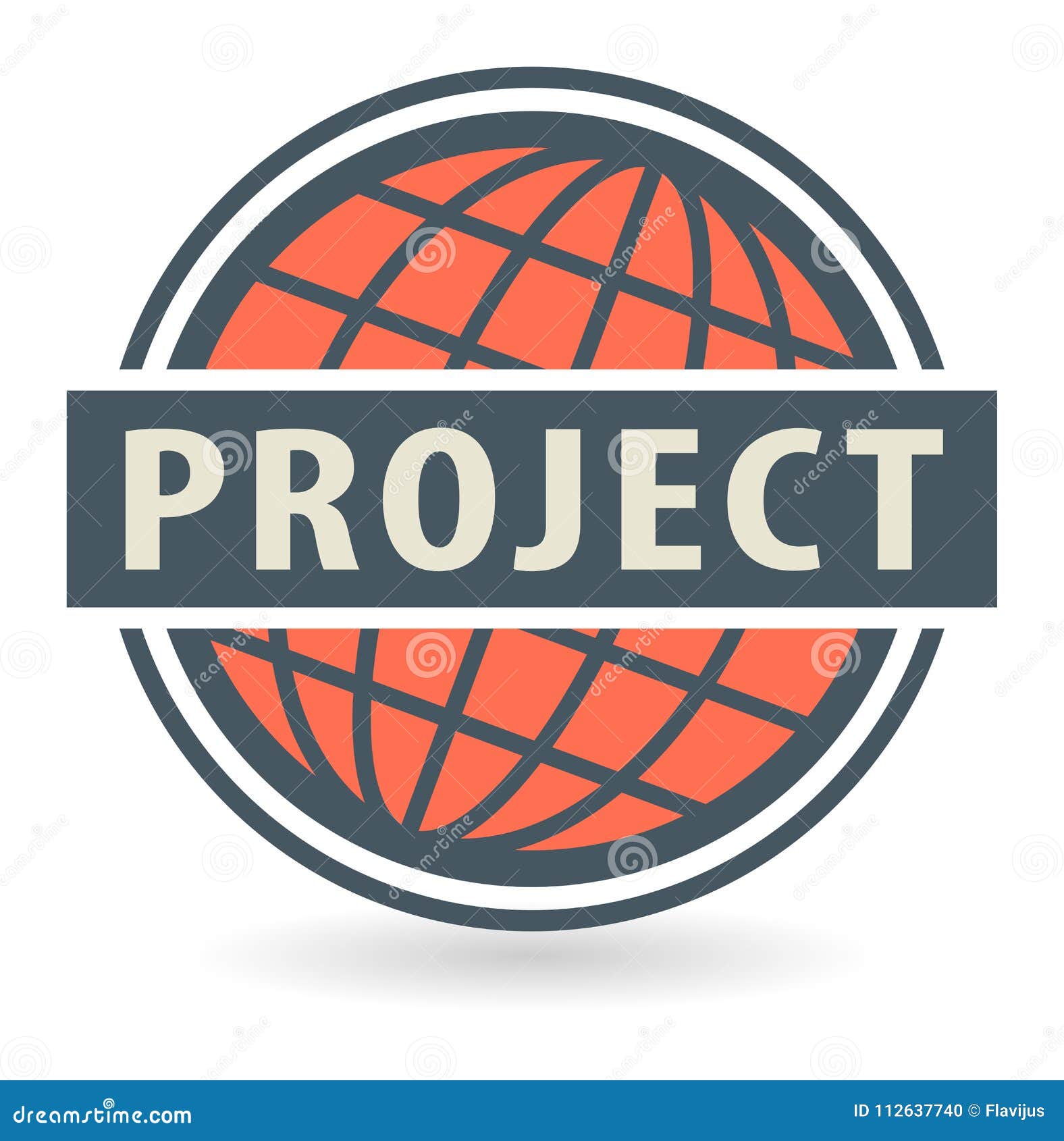 Abstract Stamp or Label with the Text Project Stock Vector ...