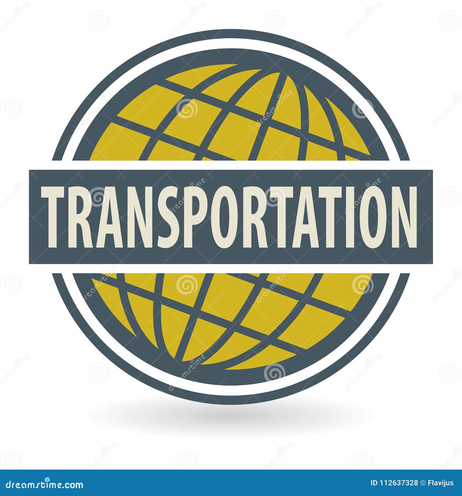 Abstract Stamp or Label with the Text Transportation Stock Vector ...