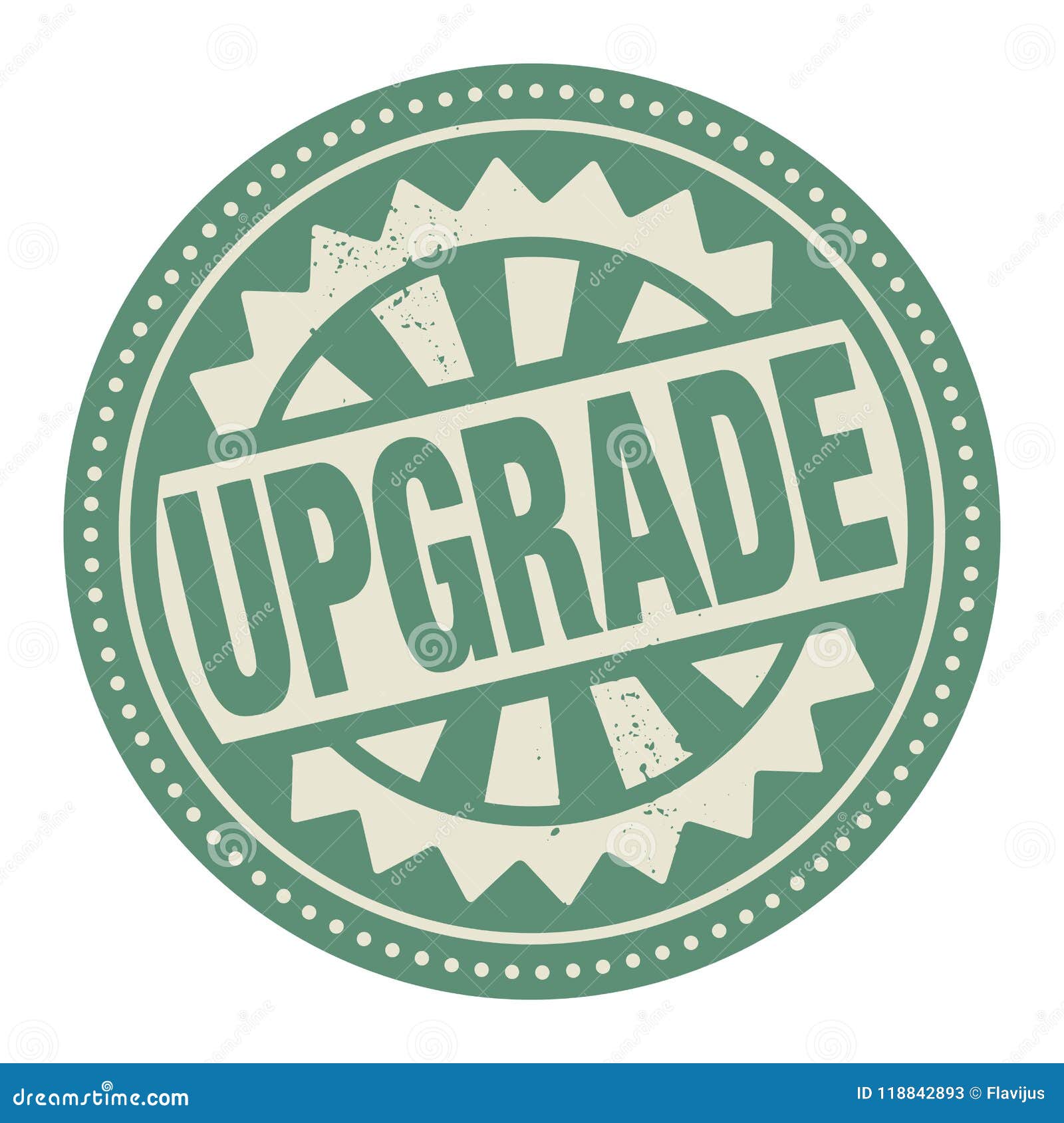 Abstract Stamp or Label with the Text Upgrade Written Inside Stock ...
