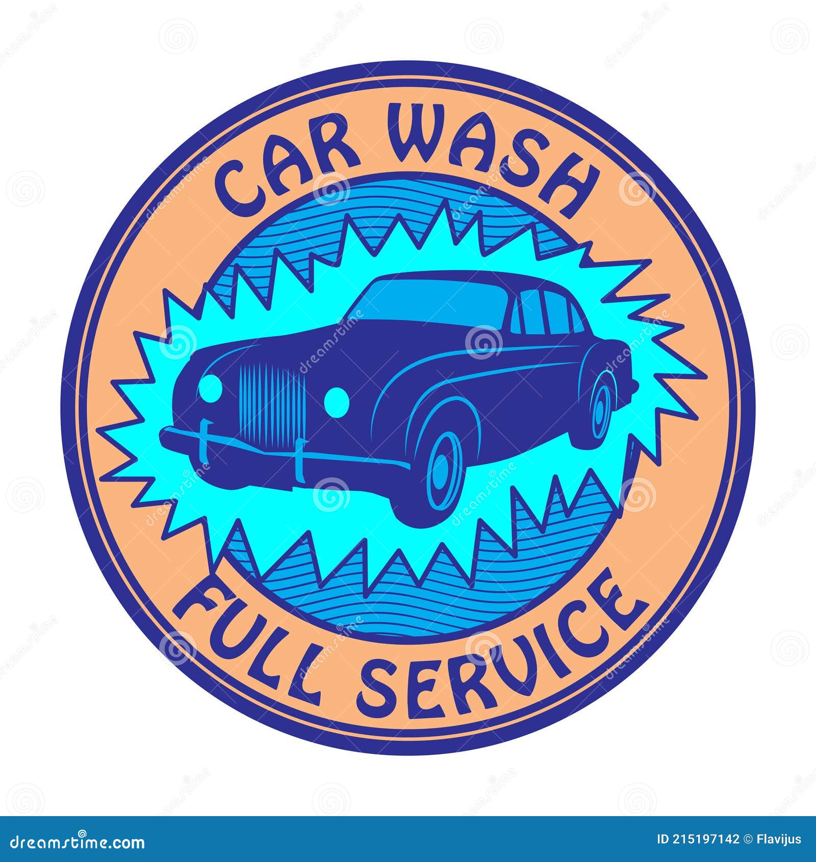 Abstract Stamp or Label with the Words Car Wash Written Inside Stock ...