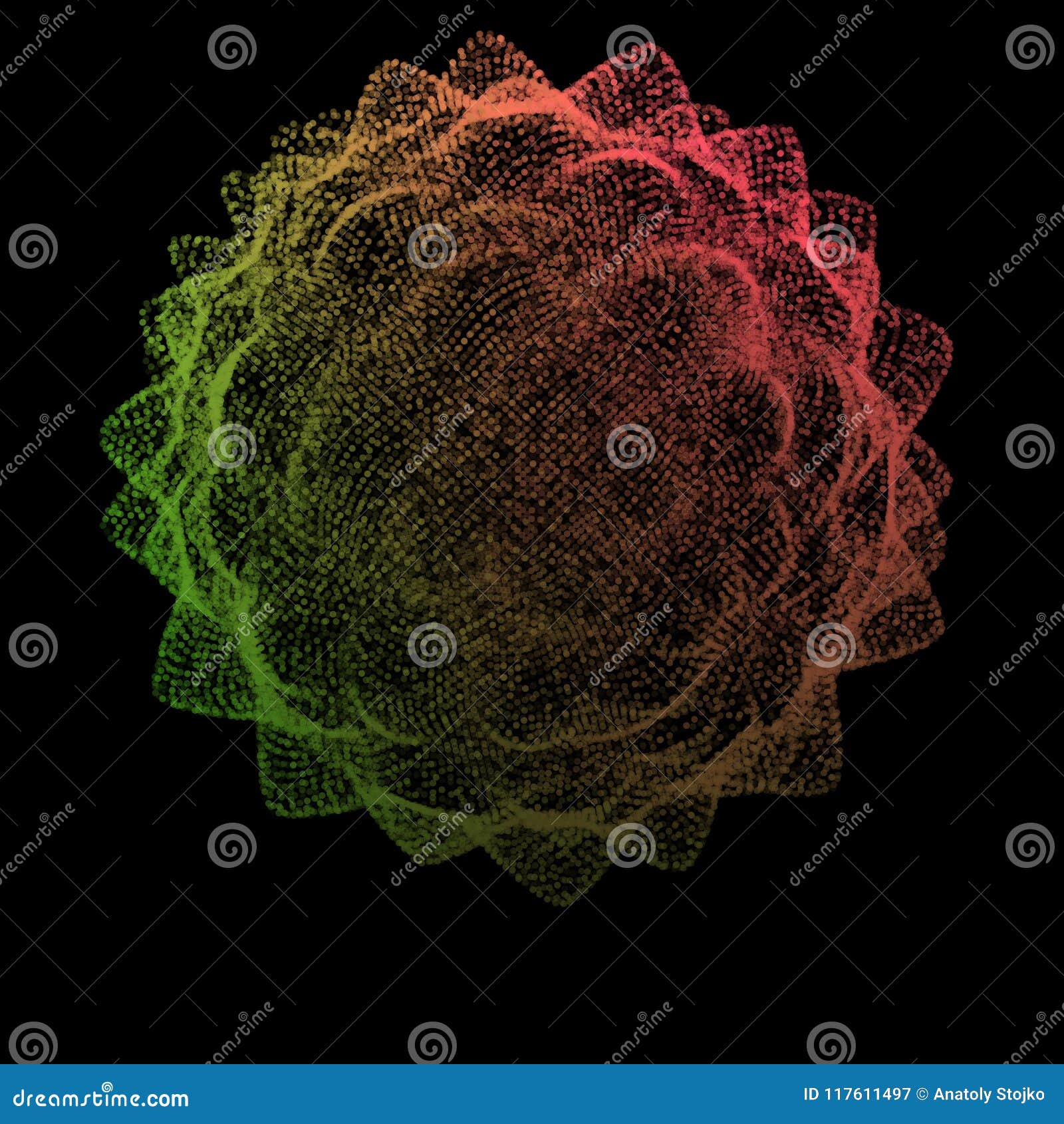 Abstract Star Color Points Array. Grid Vector Illustration Stock Vector ...
