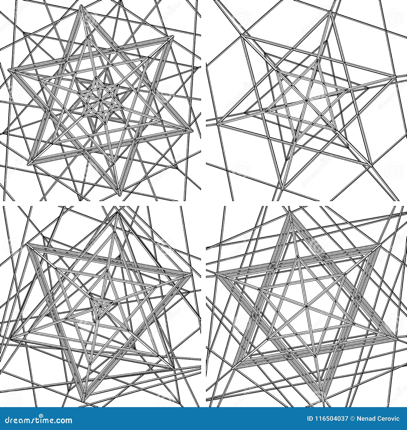 Abstract Star Construction Structure Vector Stock Vector - Illustration ...