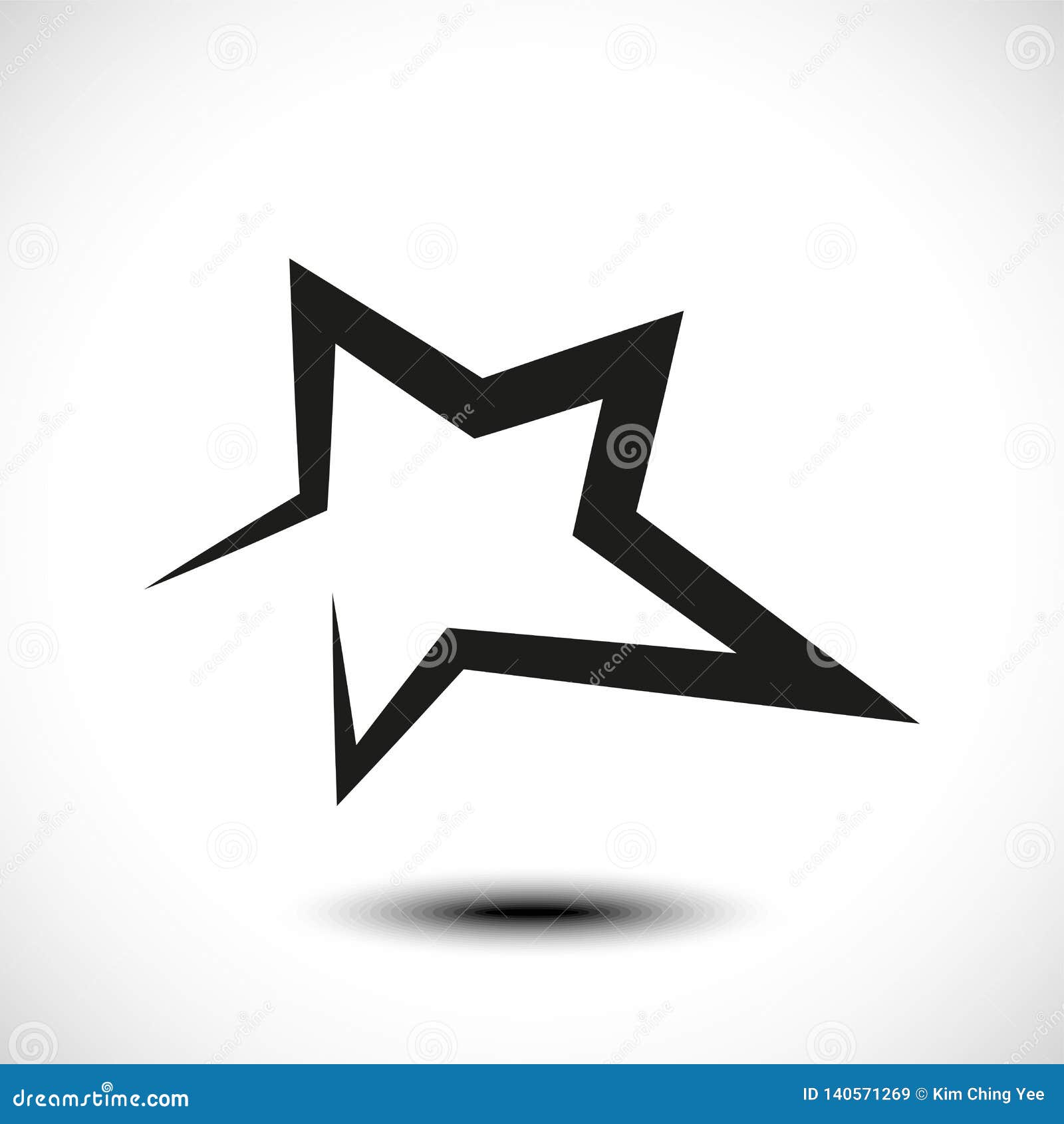 Abstract star icon stock vector. Illustration of clean - 140571269