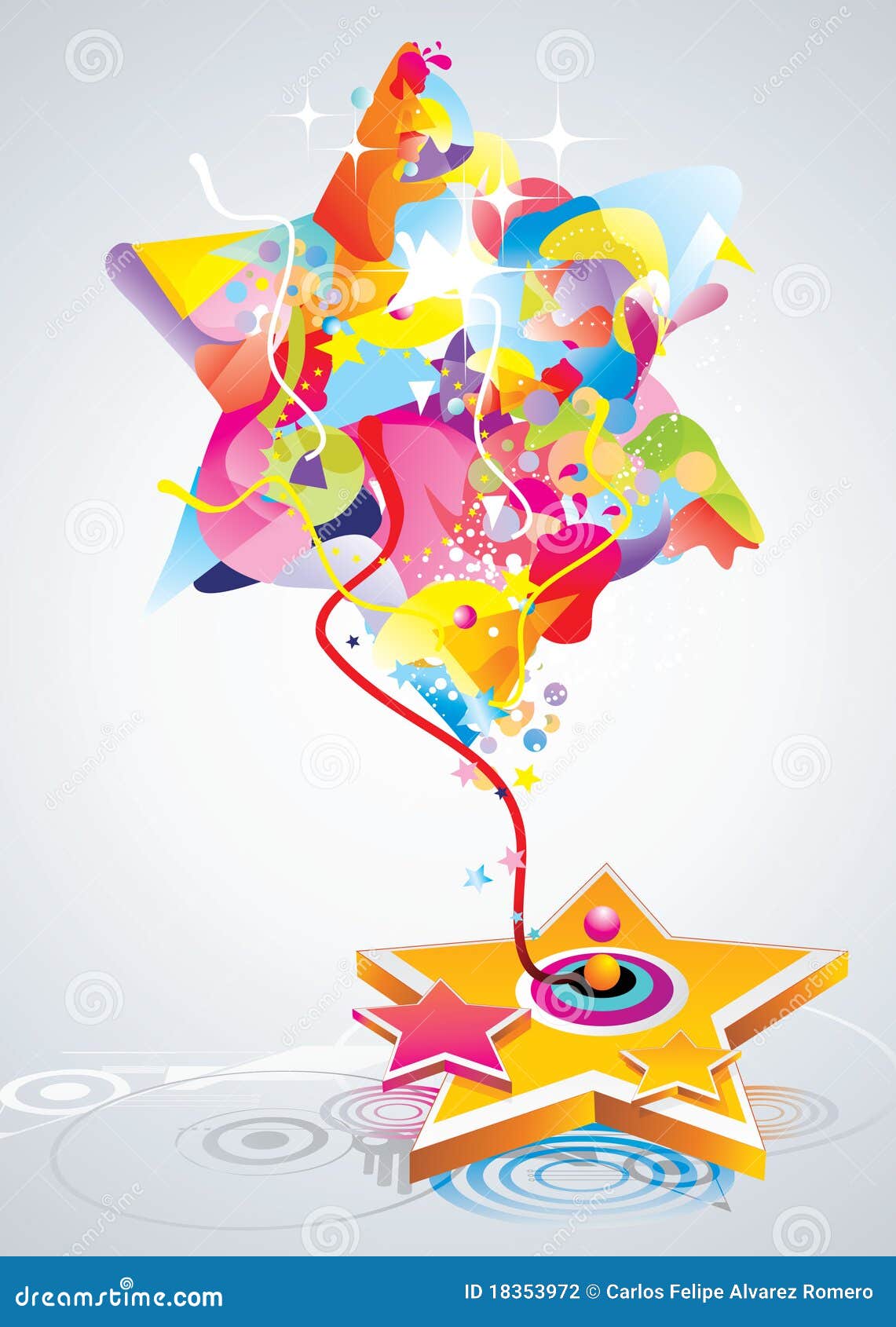 Abstract star illustration stock illustration. Illustration of circles ...