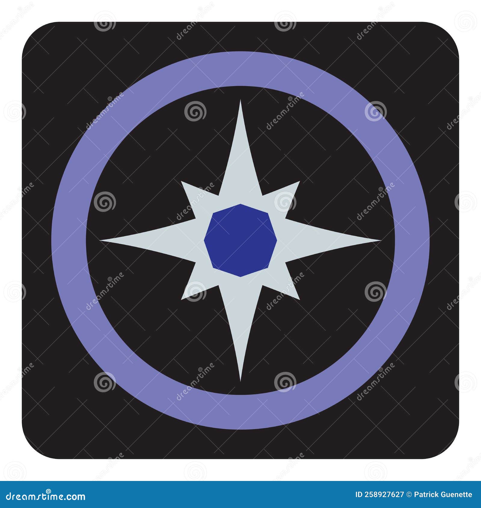 Abstract star, icon stock vector. Illustration of fantasy - 258927627