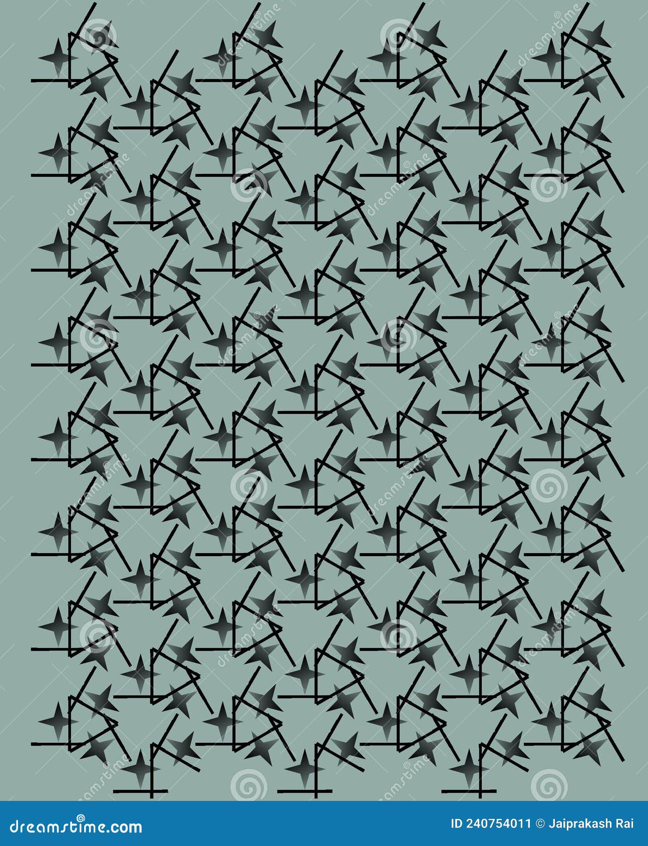 Abstract Star Line Pattern Vector with Background Stock Vector ...