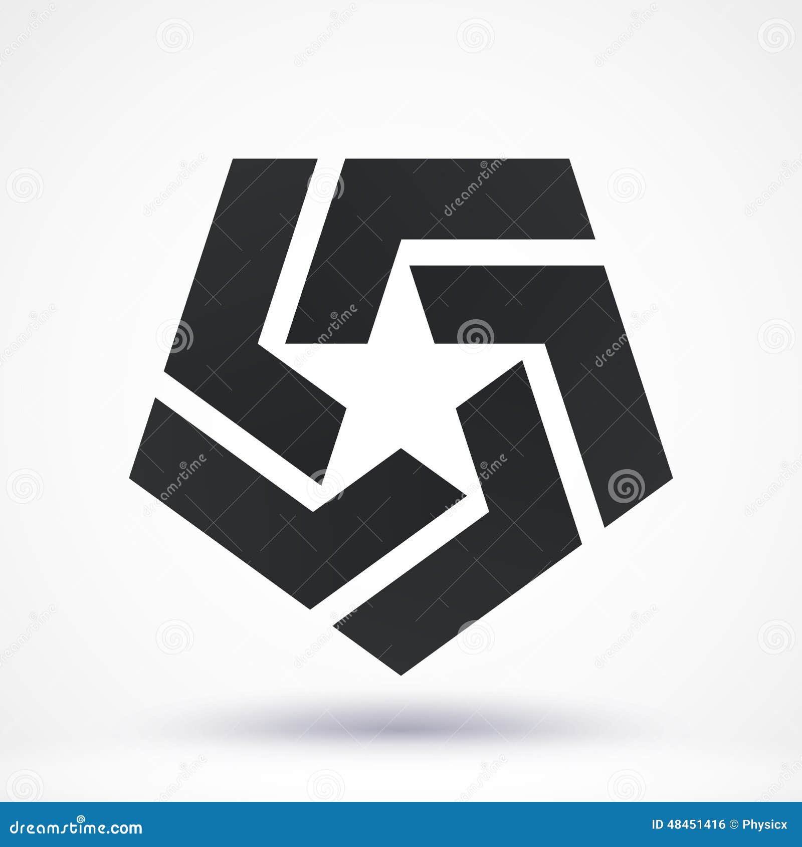 Abstract Star logo stock vector. Illustration of geometric - 48451416