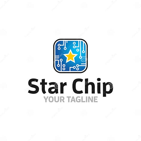 Abstract Star Microchip Processor Artificial Technology Technology ...