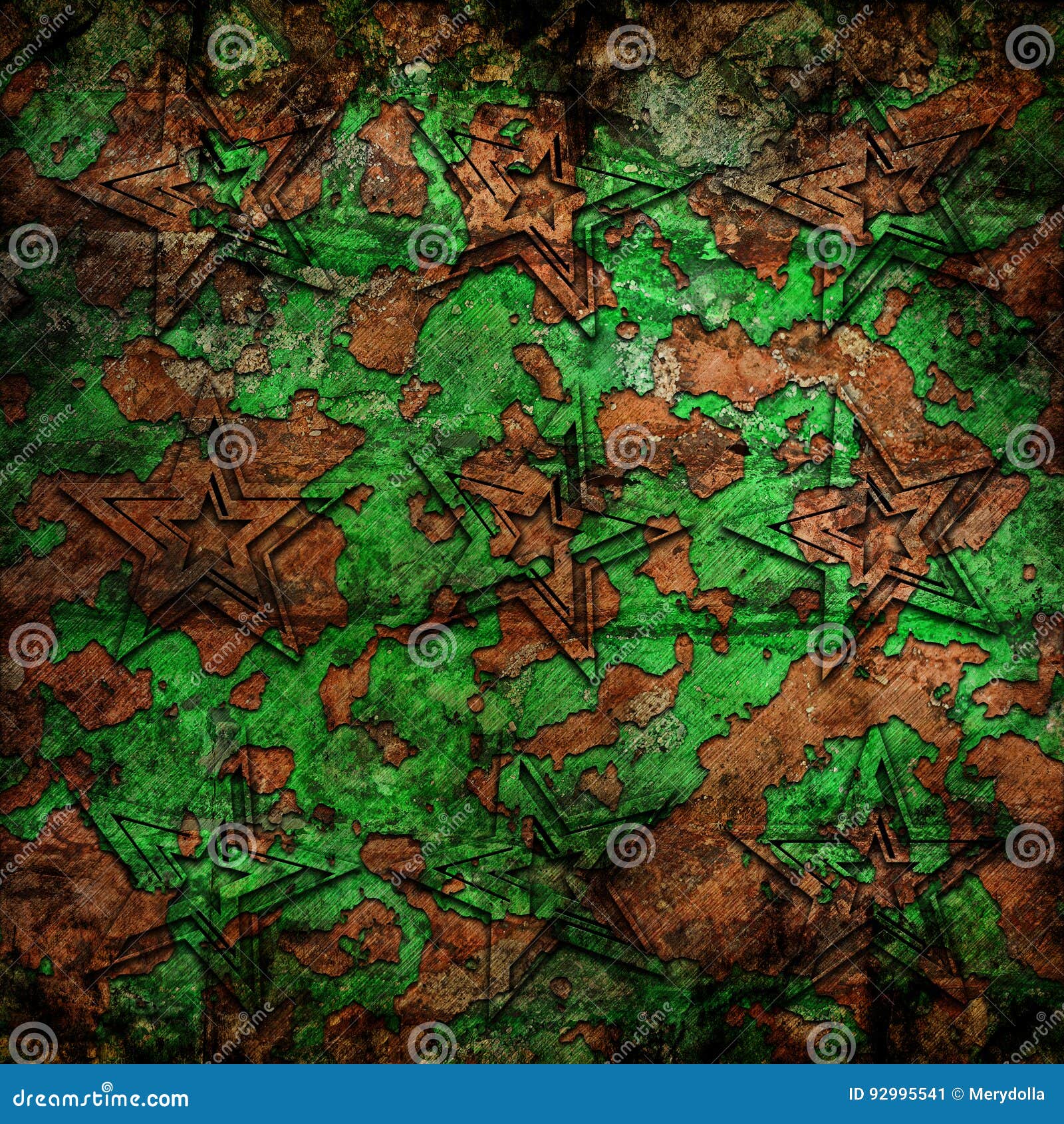 Abstract Star on Military Background Stock Illustration - Illustration ...