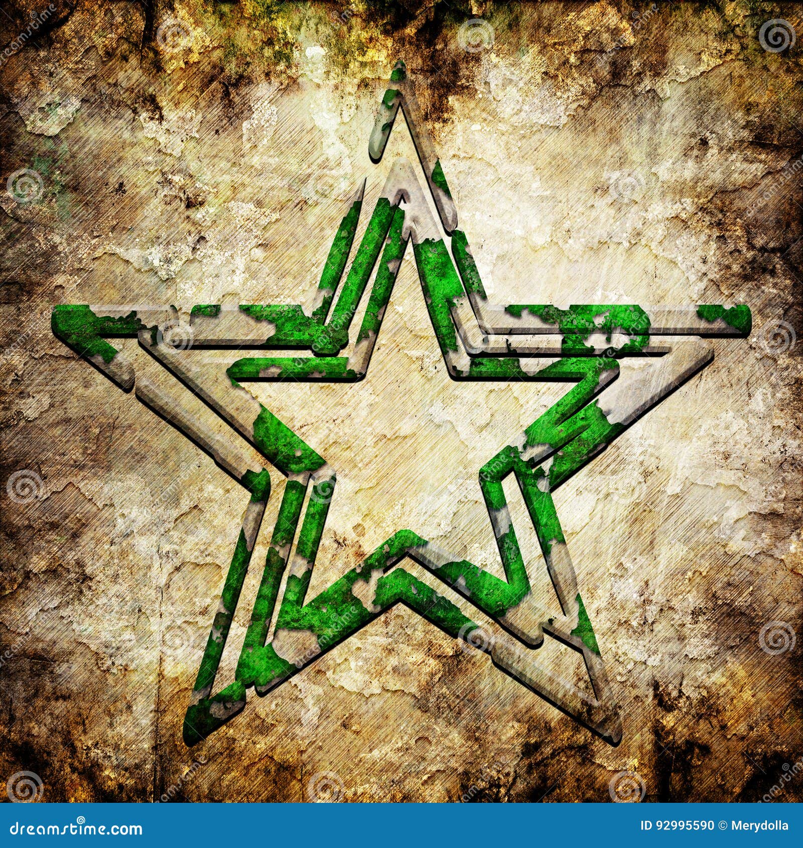 Abstract Star on Military Background Stock Illustration - Illustration ...
