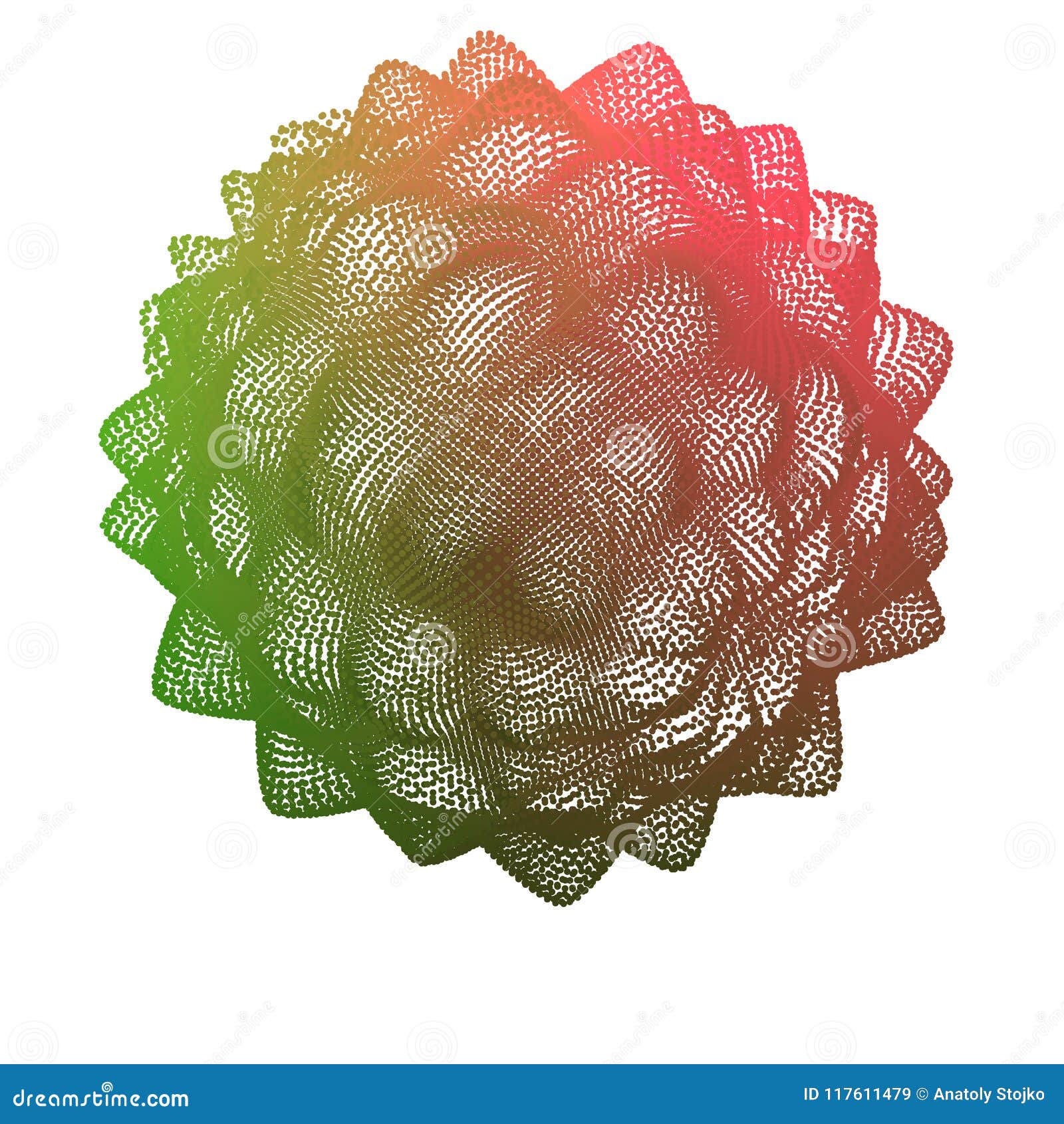 Abstract Star of Noise Points Array. Grid Vector Illustration Stock ...