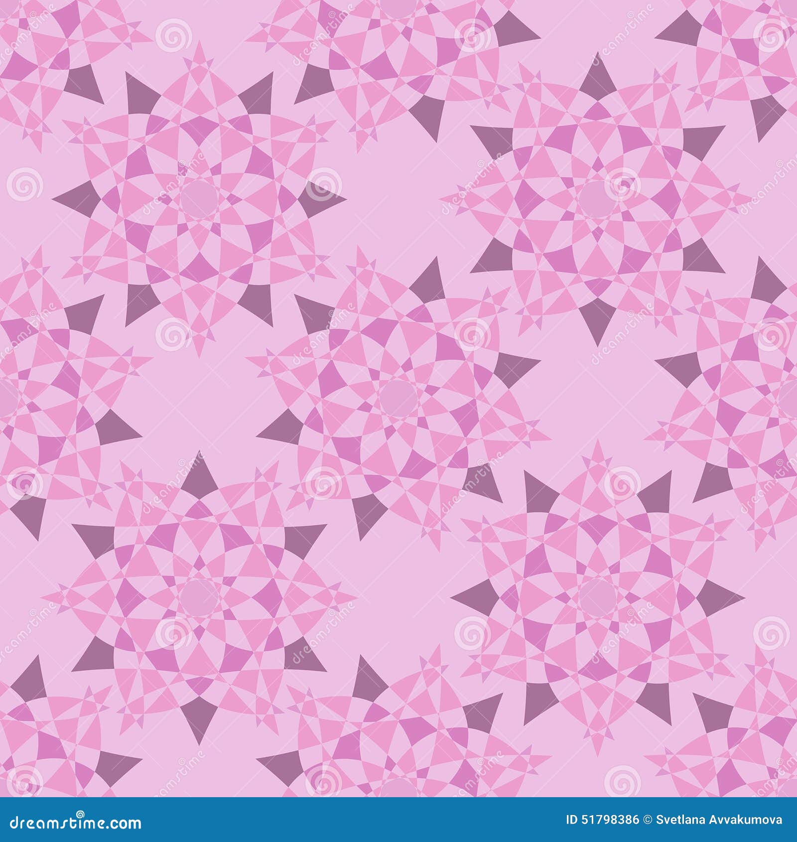 Abstract Star Pattern Pink Shades Stock Vector - Illustration of ...