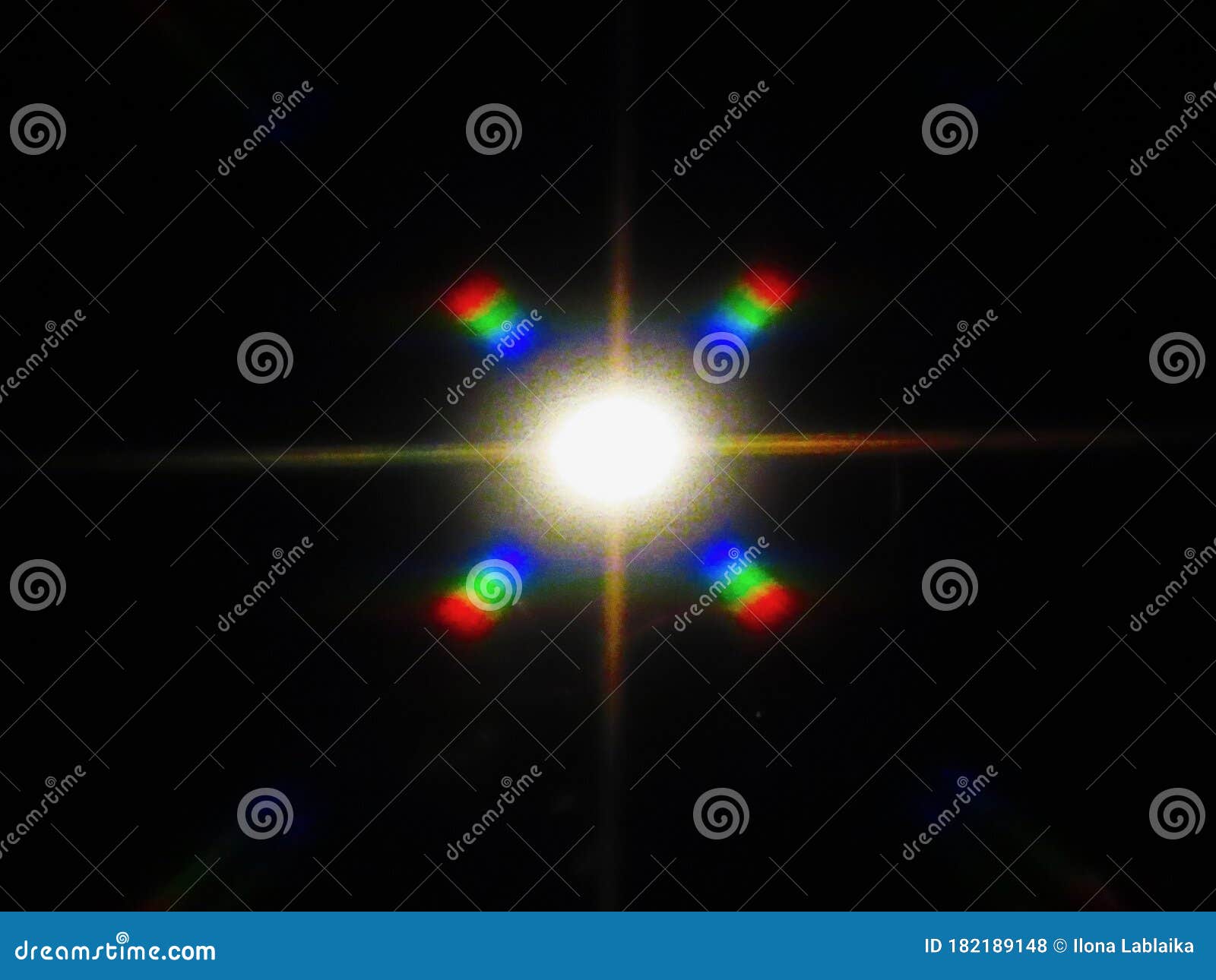 Abstract star reflection stock photo. Image of texture - 182189148