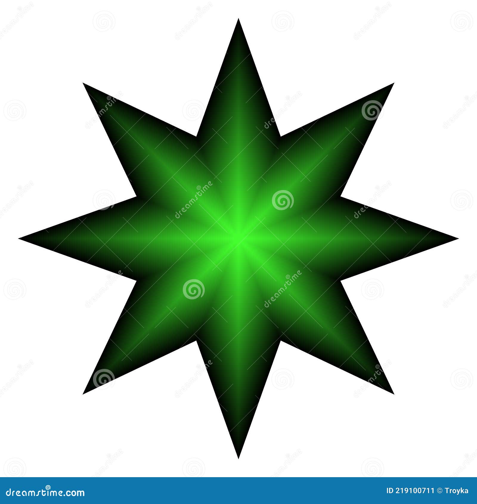 Abstract Star Shape Design Element. 3D Illusion Stock Vector ...