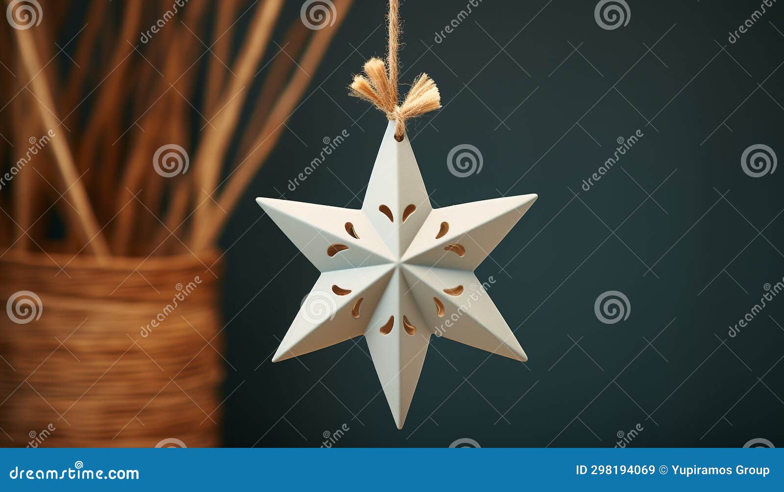 Abstract Star Shape Symbolizes Spirituality in a Simple Composition ...