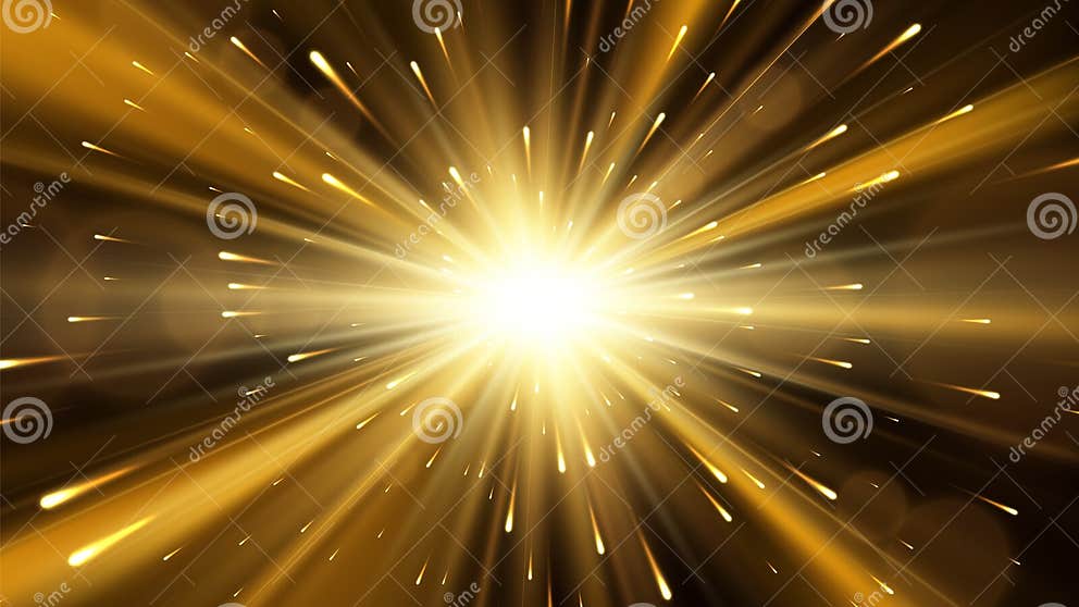Abstract Star or Sun. Explosion Effect. Fast Motion Effect Stock Vector ...